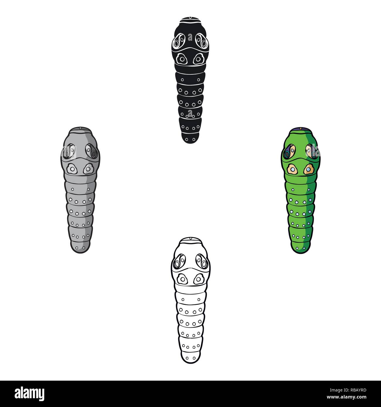 Tree larva Stock Vector Images - Alamy