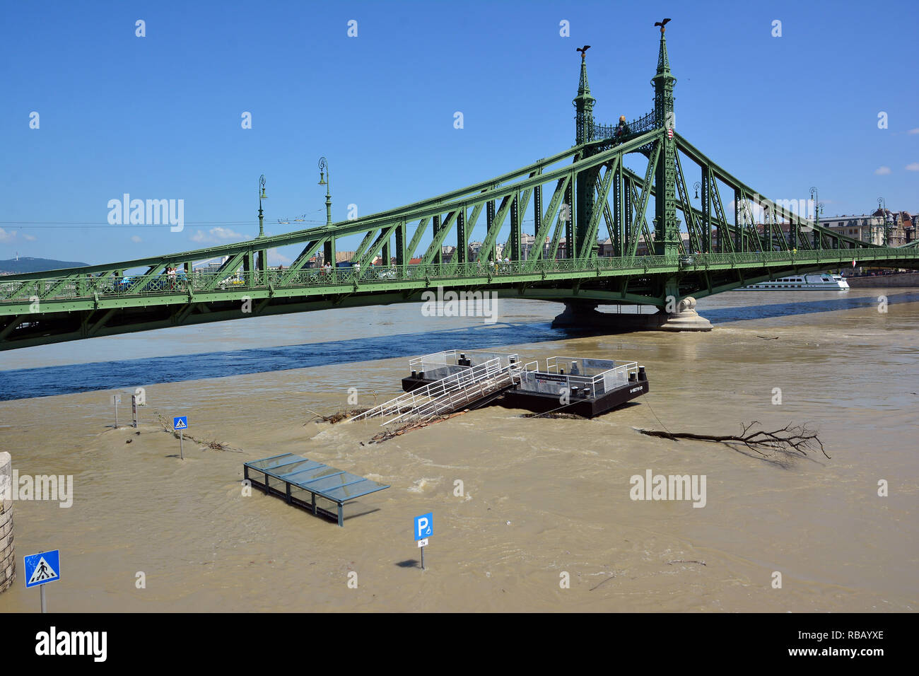 Flooding danube duna river in hi-res stock photography and images - Alamy