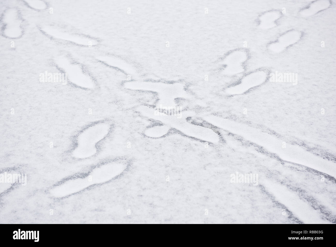 Footprint on frozen river hi-res stock photography and images - Alamy