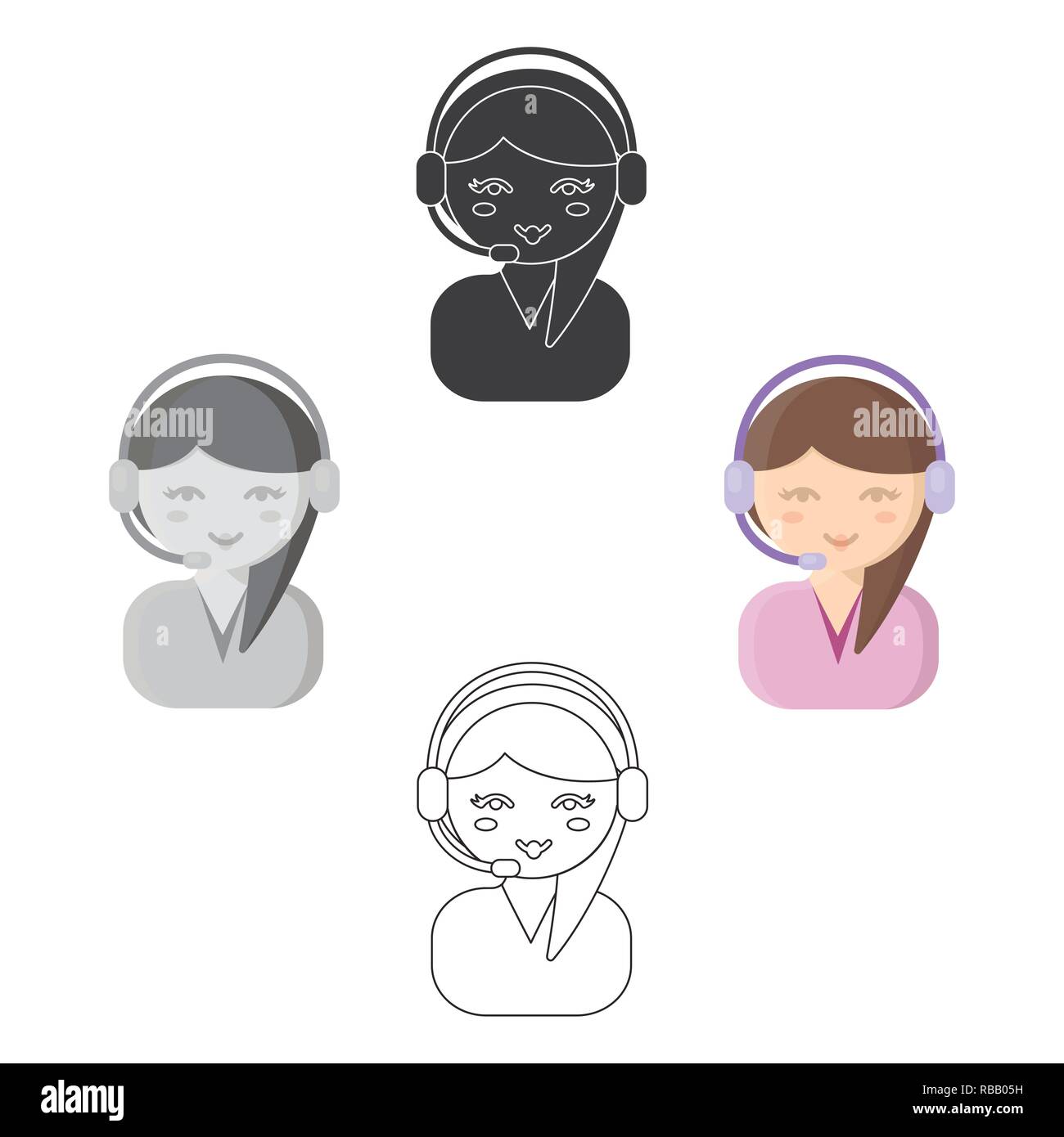 Support cartoon icon. vector Illustration for web and mobile Stock ...