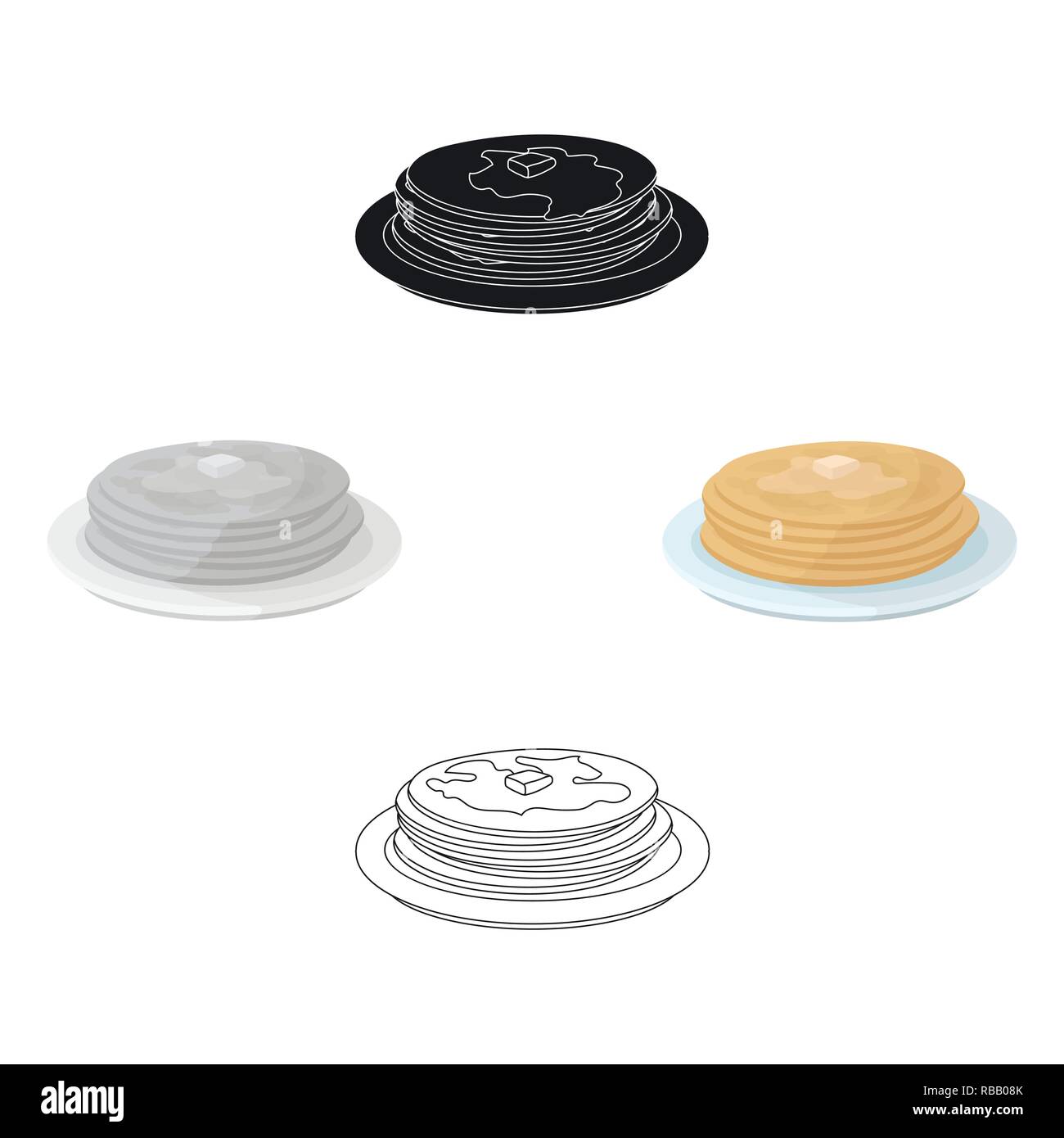 Flapjack Stock Vector Images - Alamy