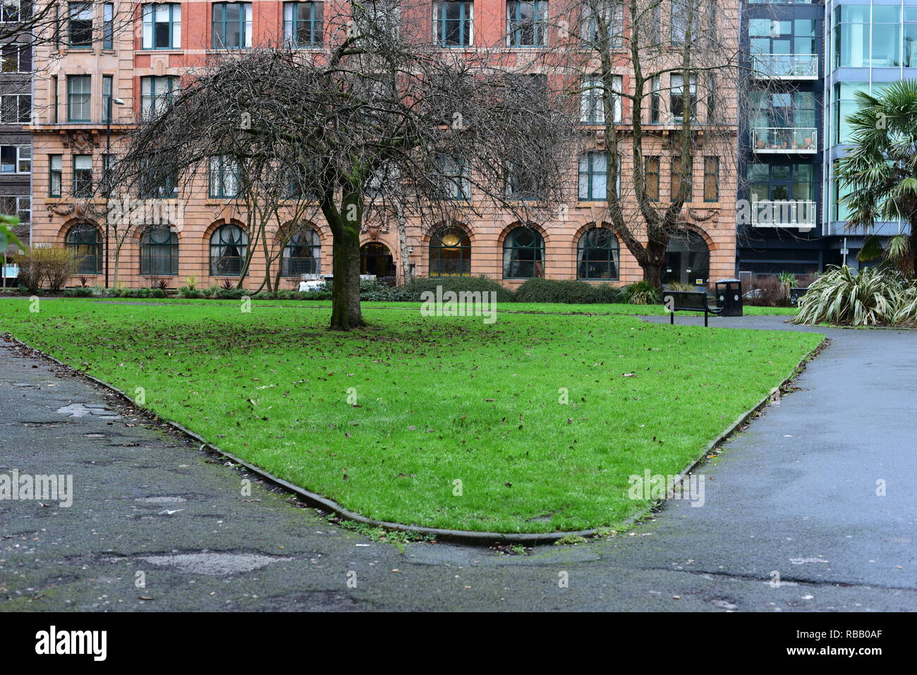 Parsonage Gardens in Manchester Stock Photo - Alamy