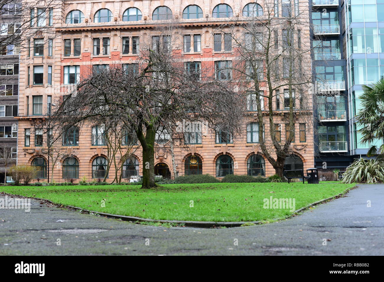 Parsonage Gardens in Manchester Stock Photo - Alamy