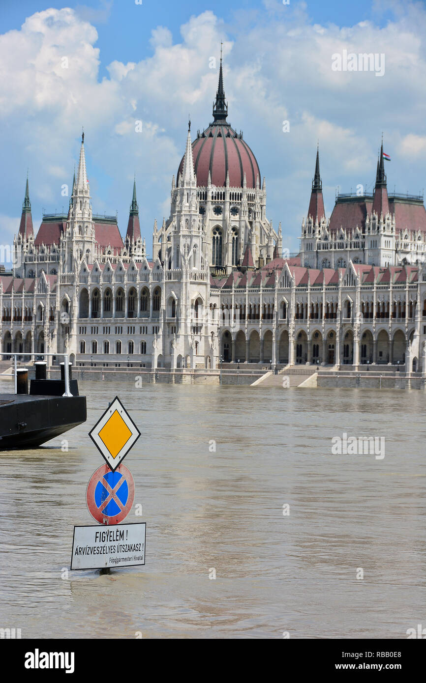 Flooding danube duna river in hi-res stock photography and images - Alamy