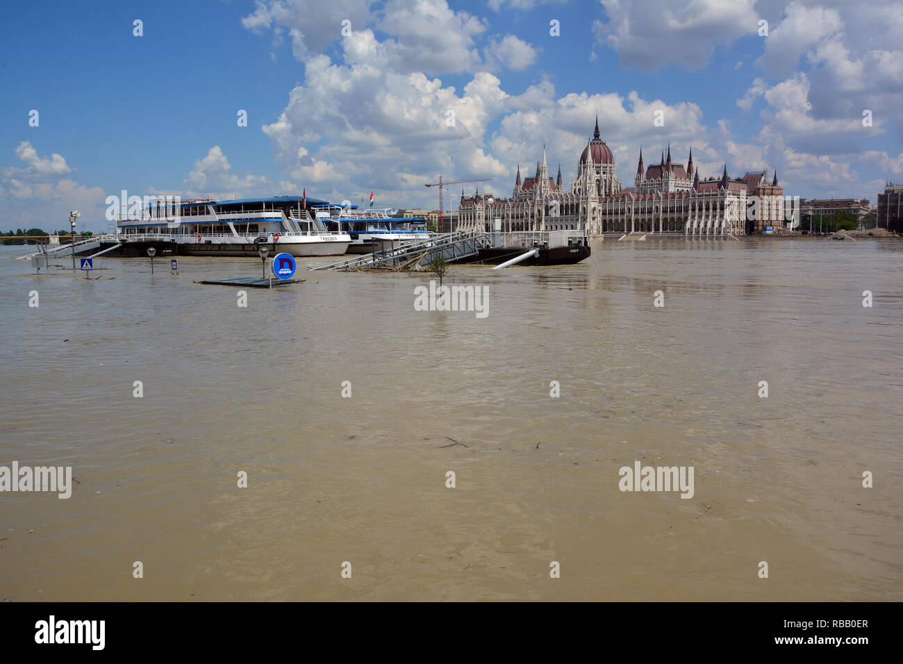 Flooding danube duna river in hi-res stock photography and images - Alamy