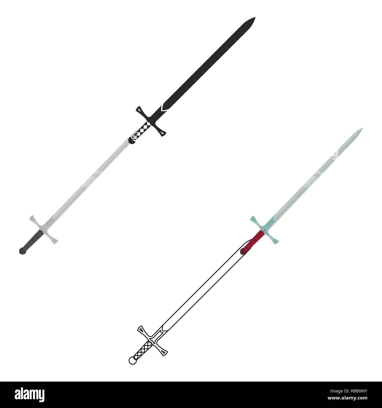 Two edged sword symbol hi-res stock photography and images - Alamy