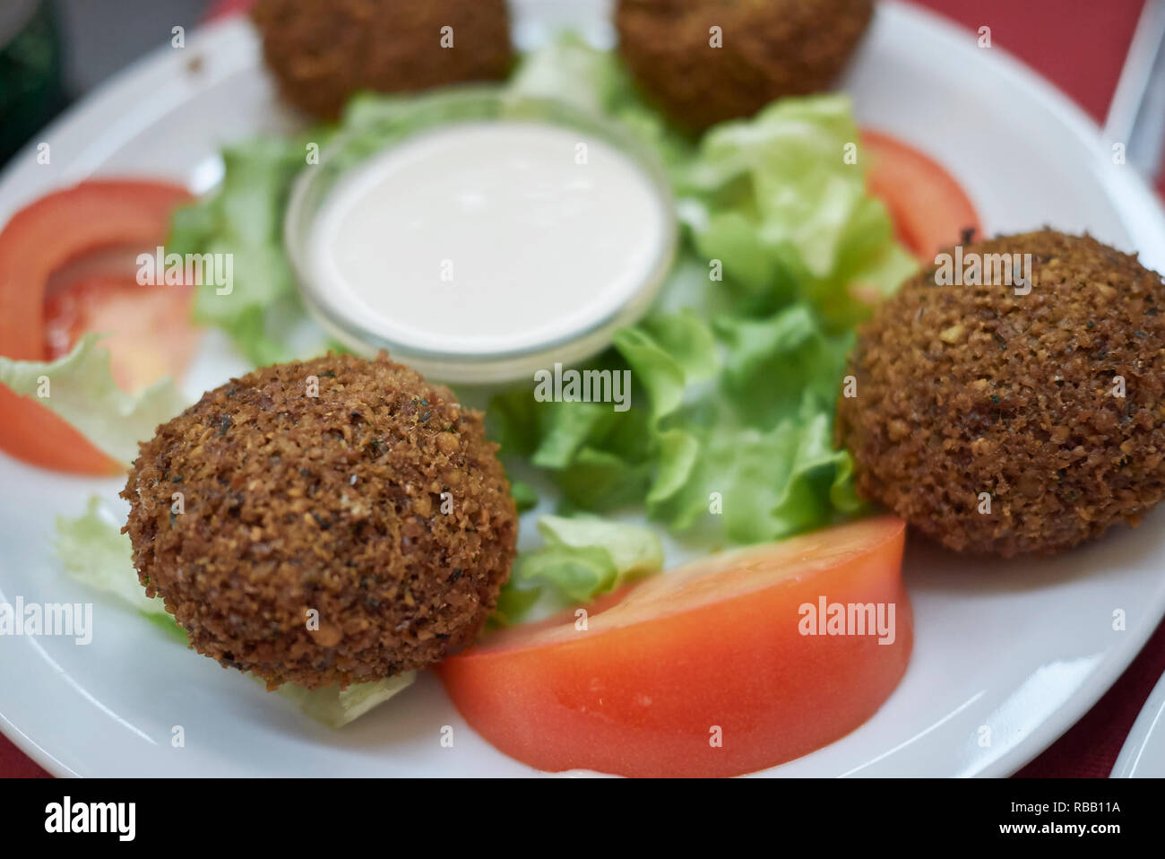 Falafel fried chick peas hi-res stock photography and images - Alamy