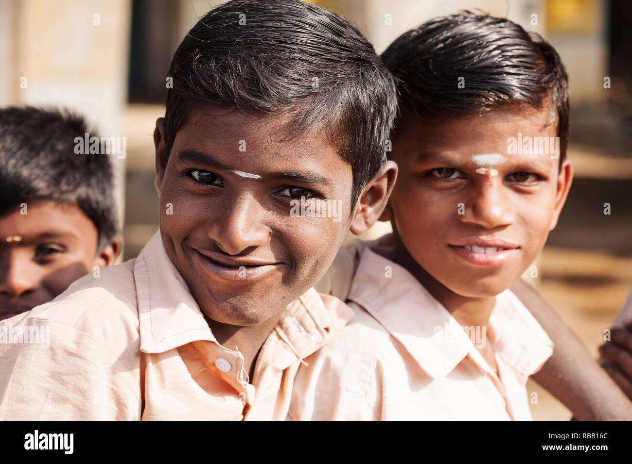 Indian school boys in uniforms hi-res stock photography and images - Alamy