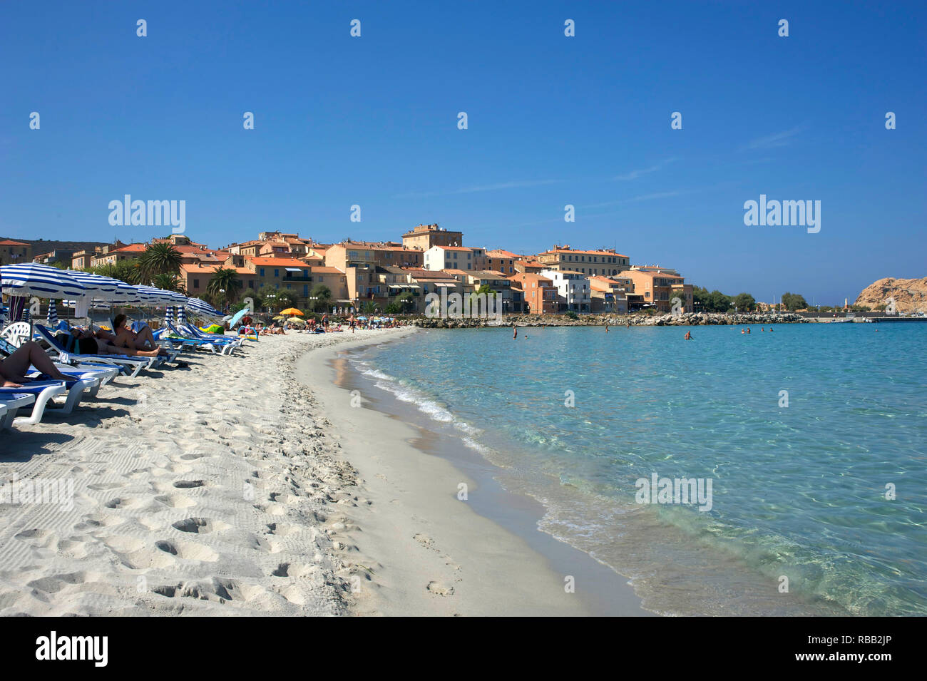 L'Ile Rousse beach Stock Photo - Alamy