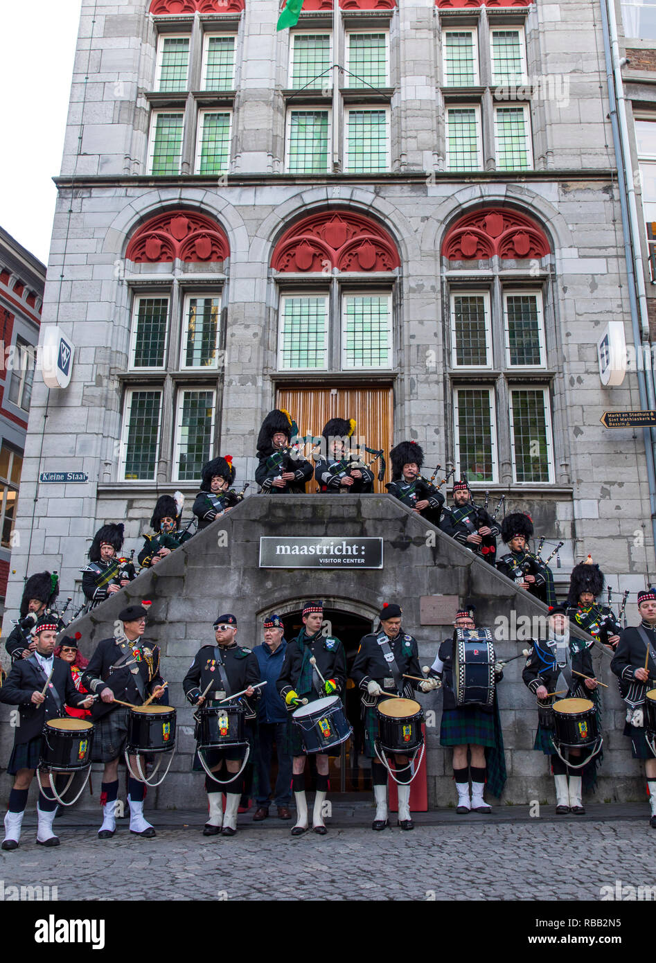 Carnival parade in Maastricht, Netherlands, on carnival Sunday, with ...
