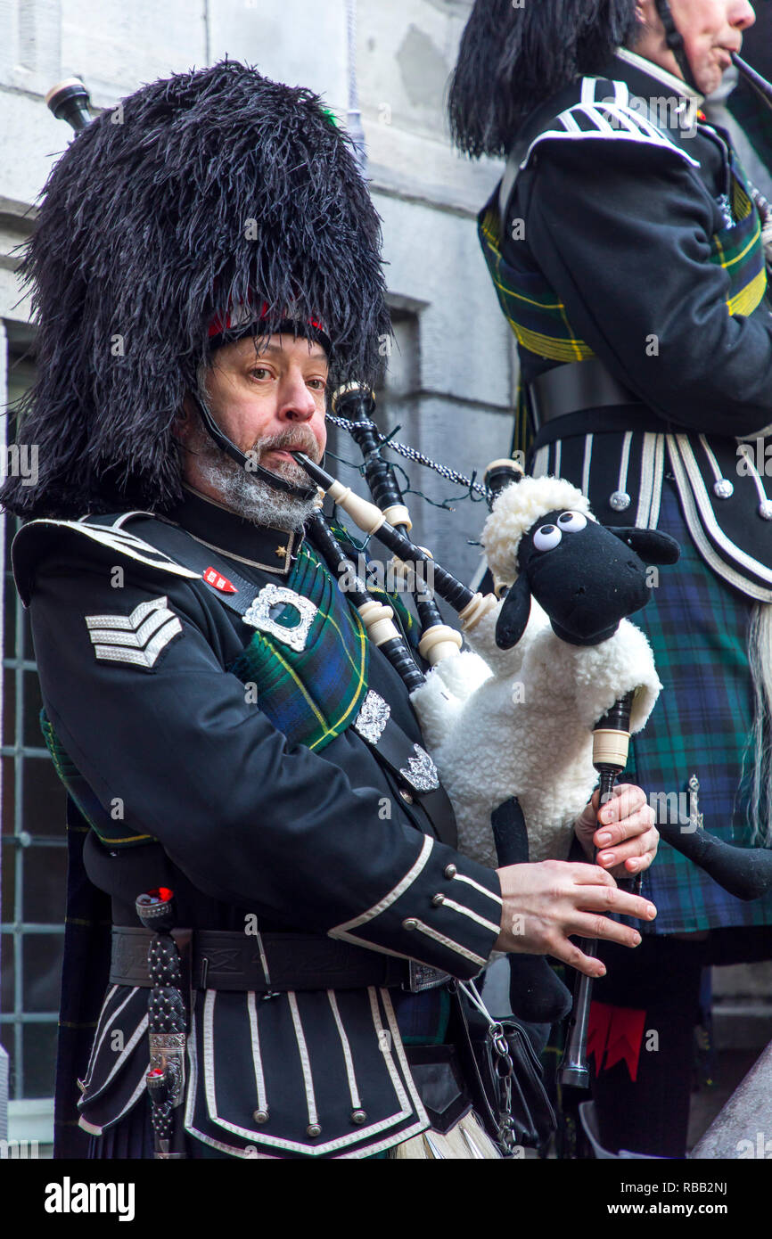 Carnival parade in Maastricht, Netherlands, on carnival Sunday, with ...