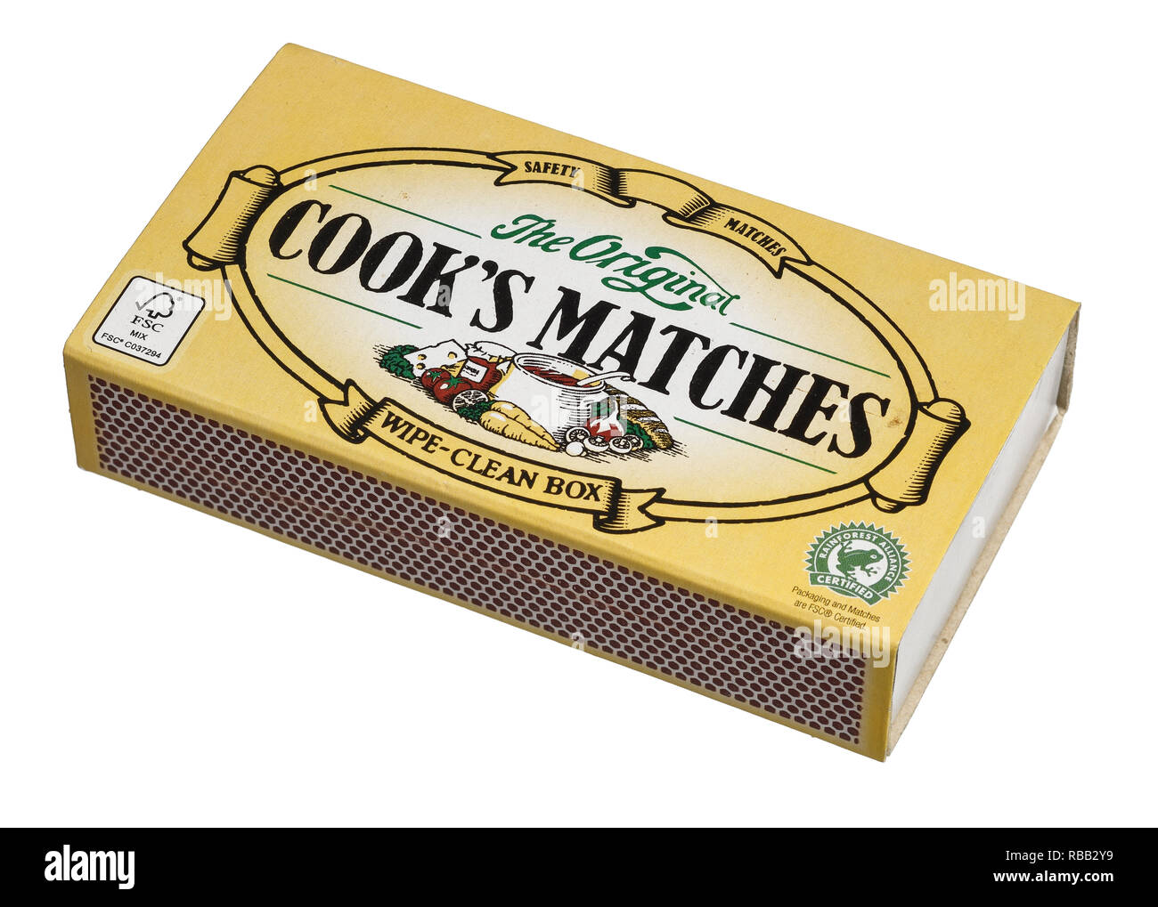A box of The Original Cook's Matches Stock Photo - Alamy