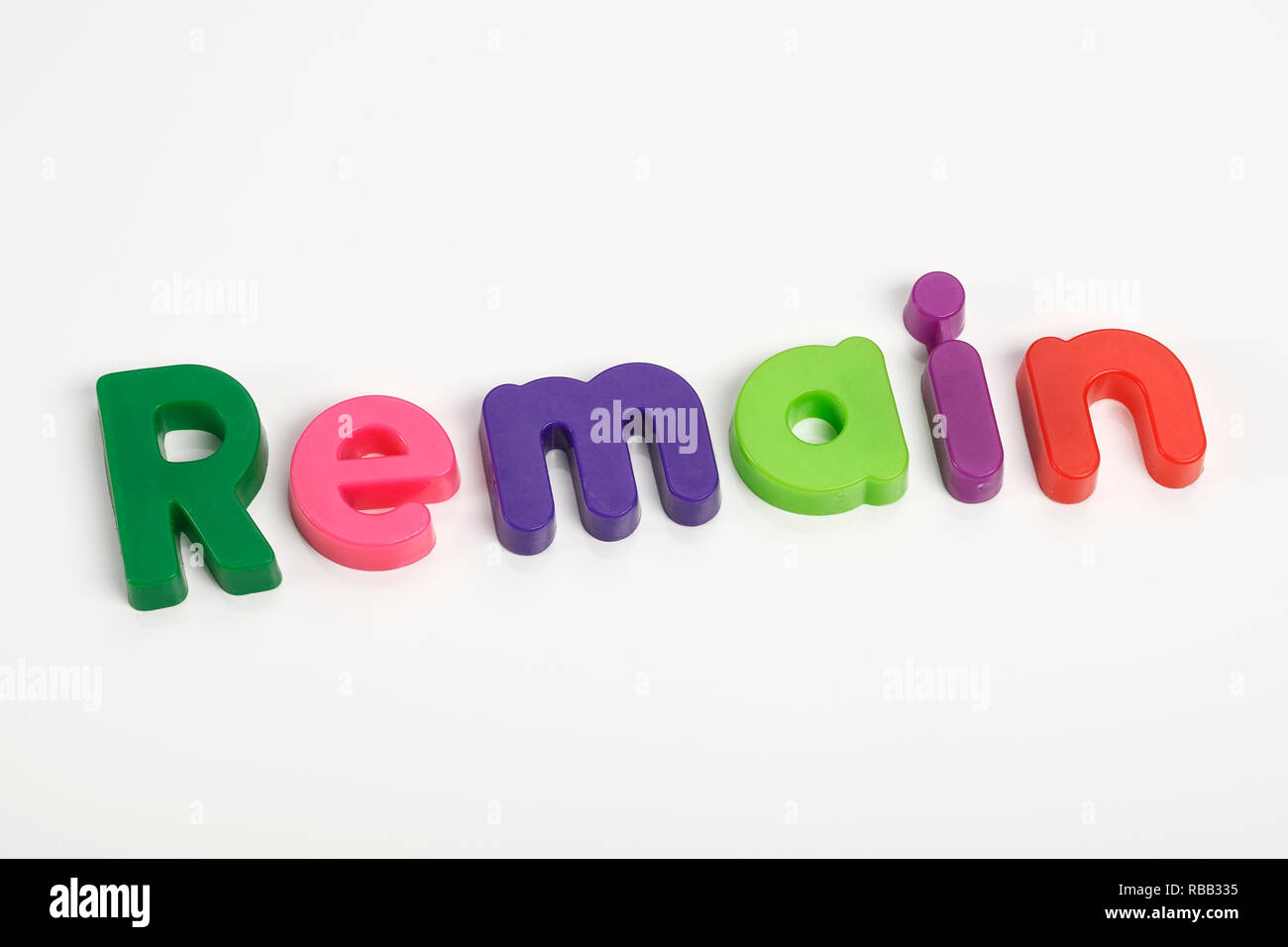 Plastic magnetic letters hi-res stock photography and images - Alamy
