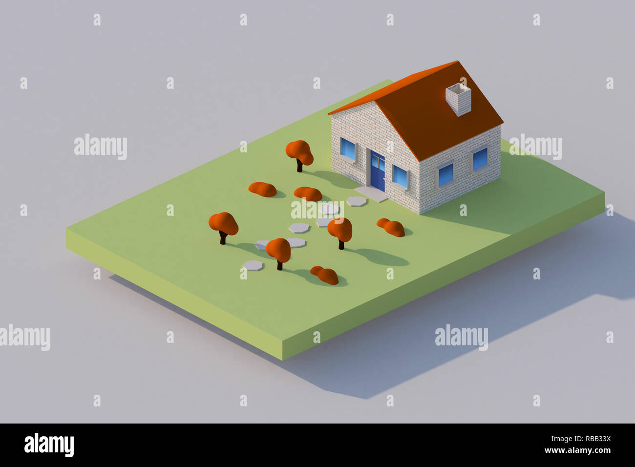 Isometric view residential house on hi-res stock photography and images ...