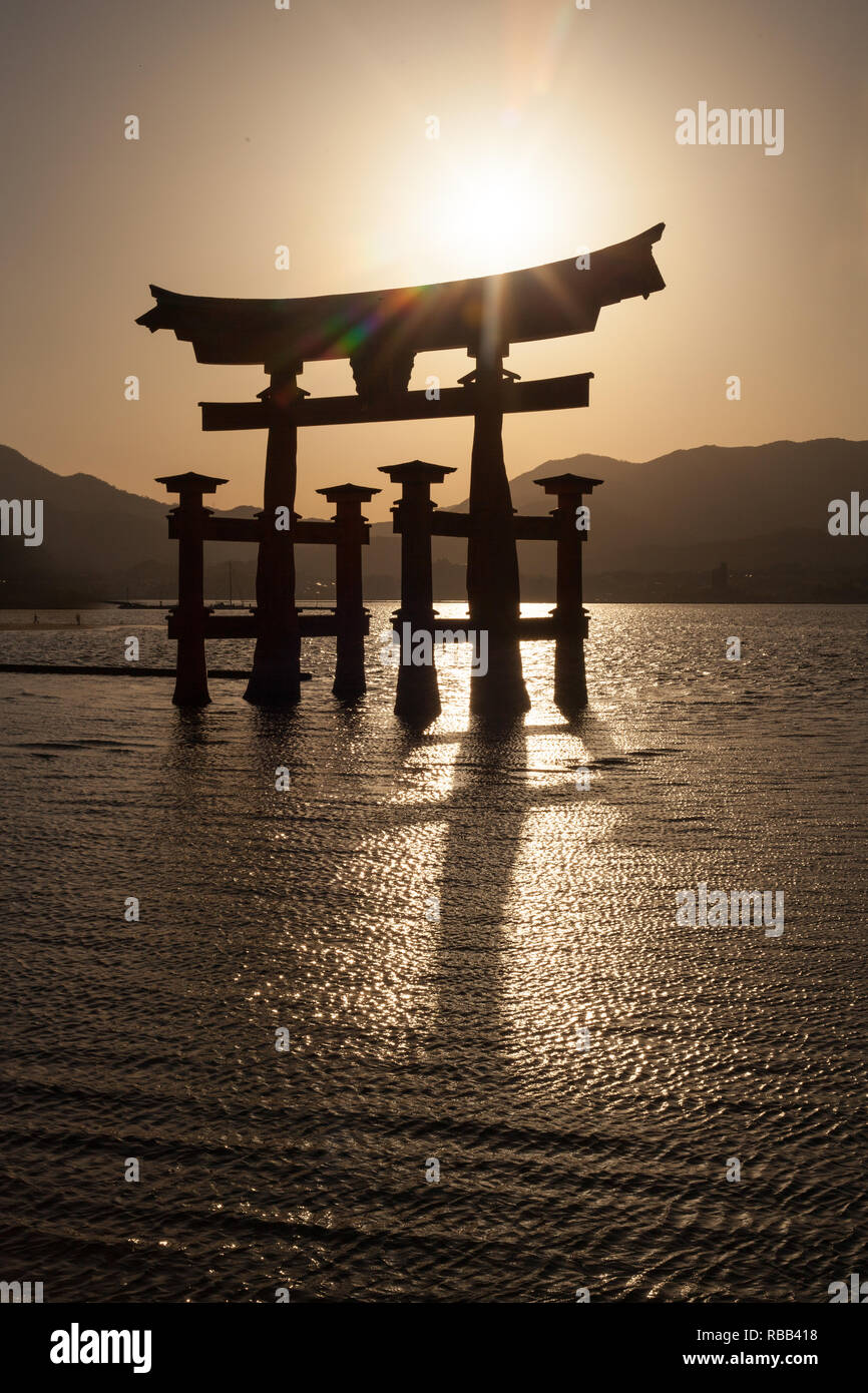 Miyajima tori gate hi-res stock photography and images - Alamy
