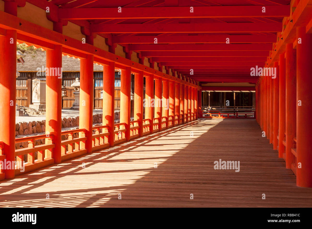 Pillars of Itsukushima Temple on Miyajima Island Japan Stock Photo - Alamy