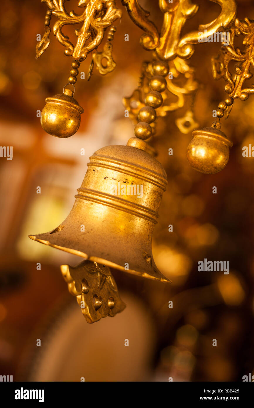 Hanging golden bell hi-res stock photography and images - Alamy