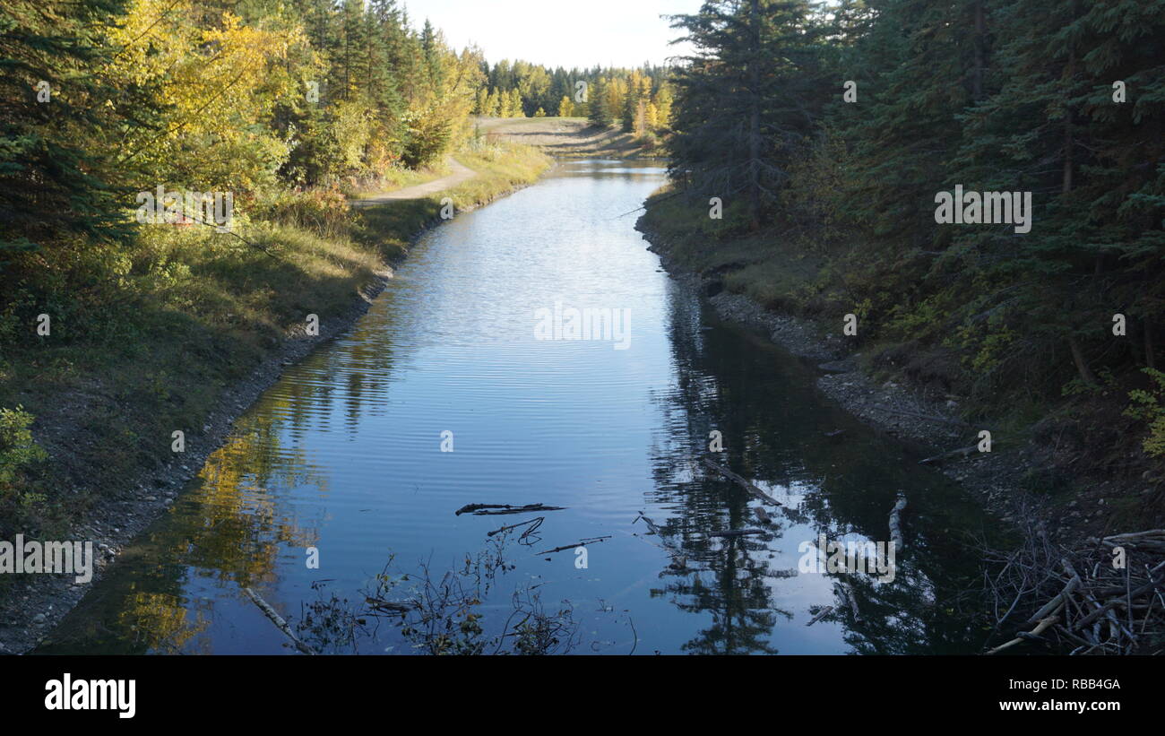 Calm River, AB, CA Stock Photo - Alamy
