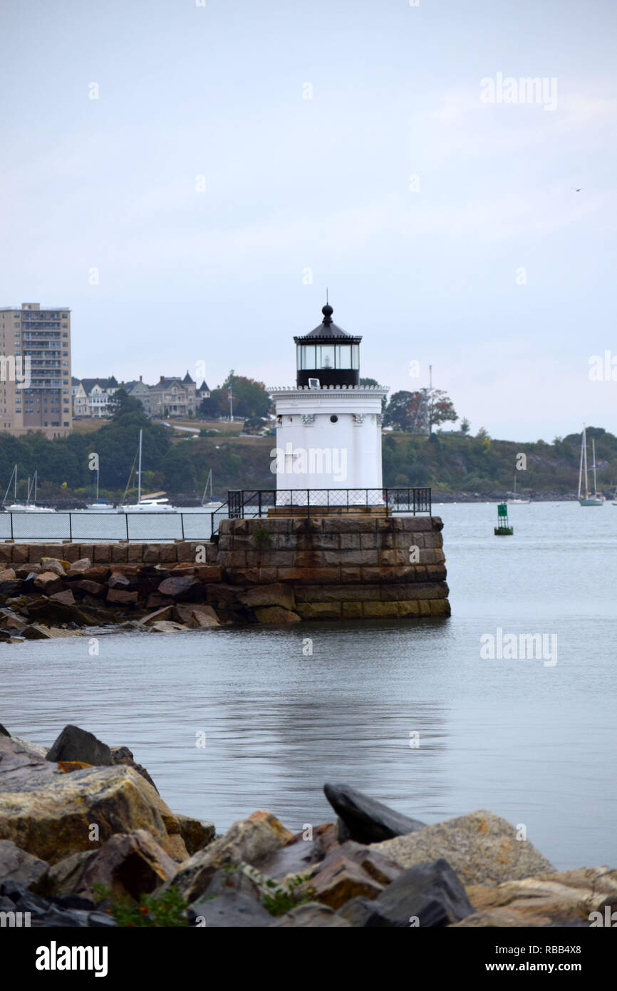 Bug Lighthouse in South Portland, Maine Stock Photo - Alamy
