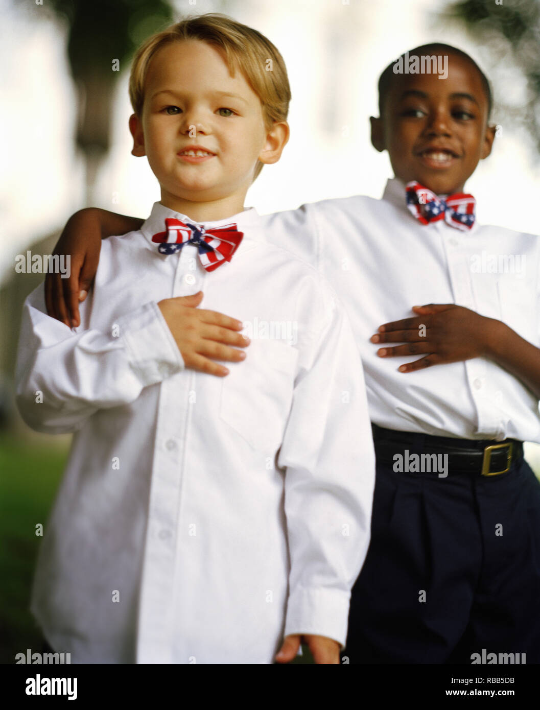 Pledge of allegiance kids flag hi-res stock photography and images - Alamy