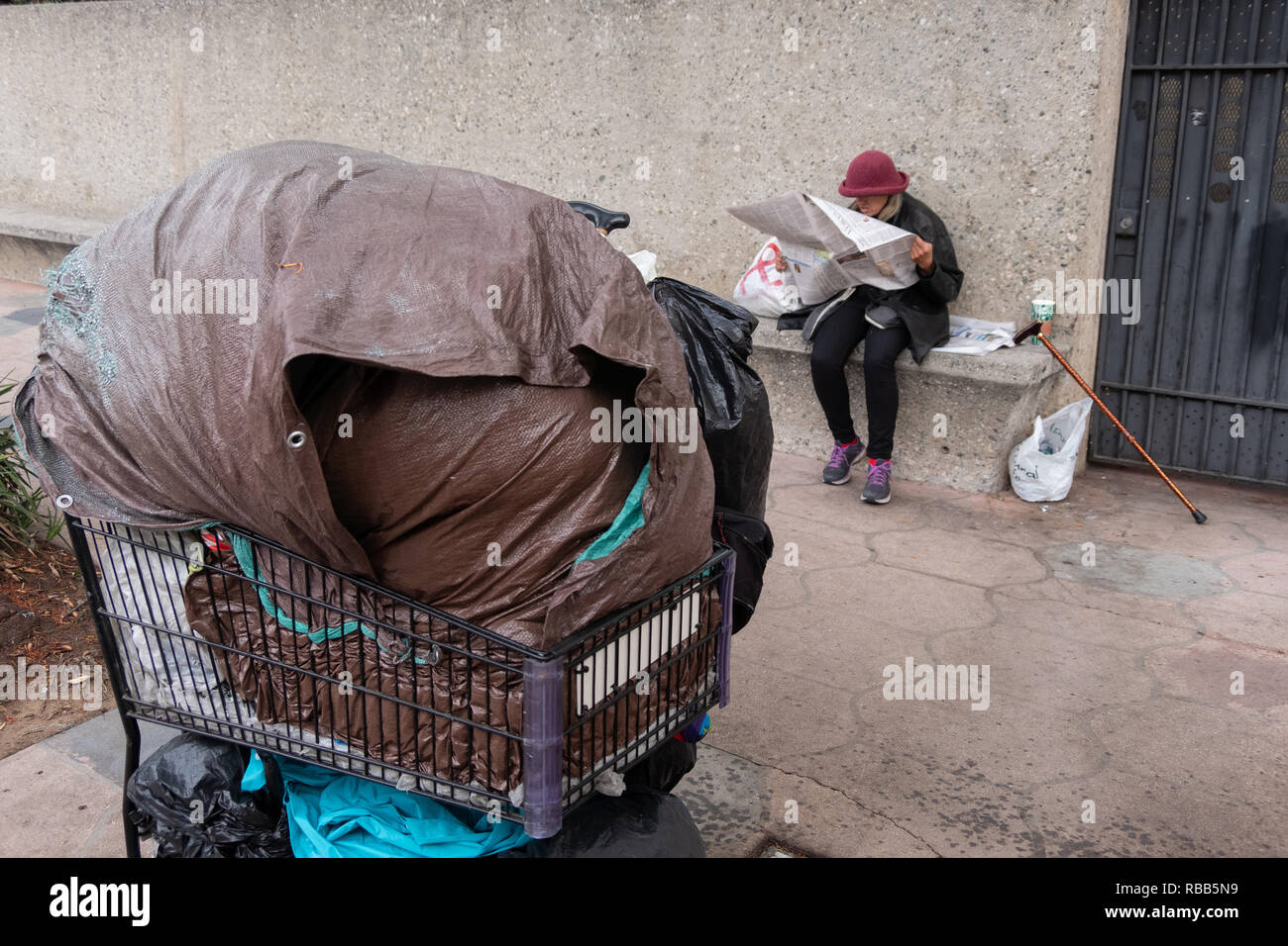 Homeless Newspaper High Resolution Stock Photography and Images - Alamy