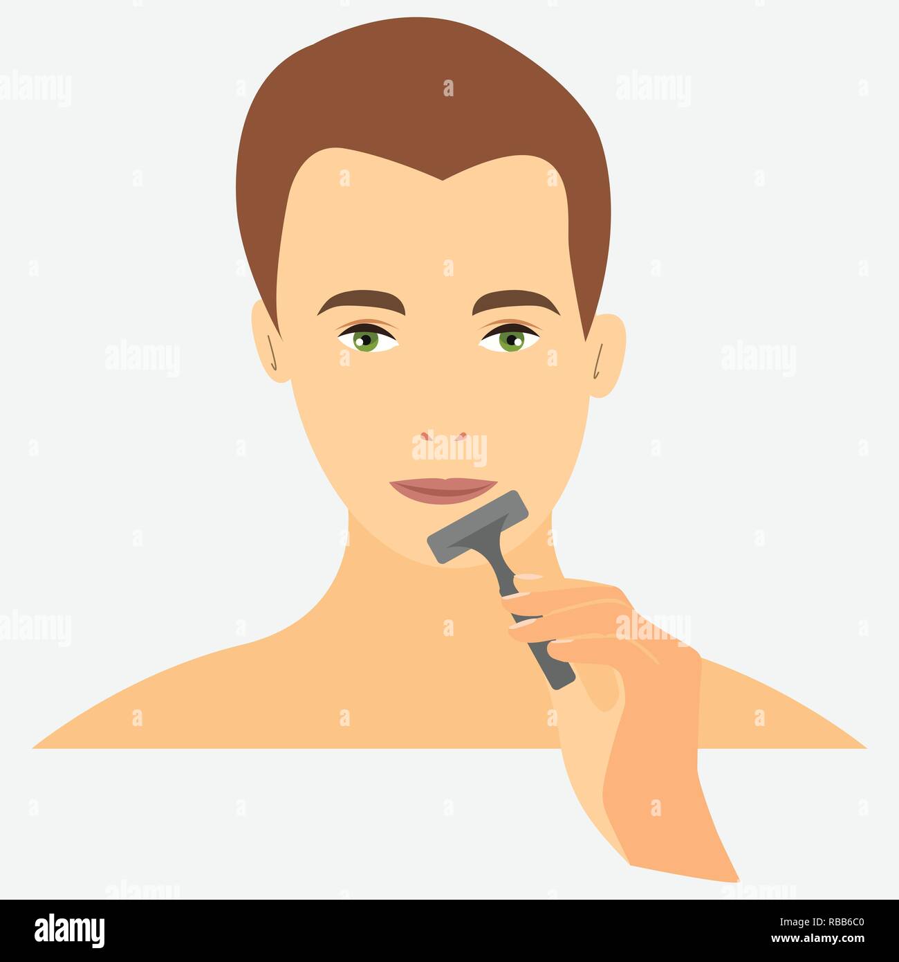Hygiene Caucasian Stock Vector Images - Alamy