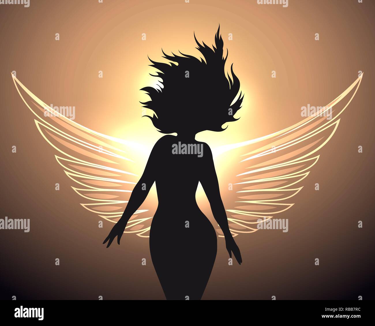 Glowing Angel Wings