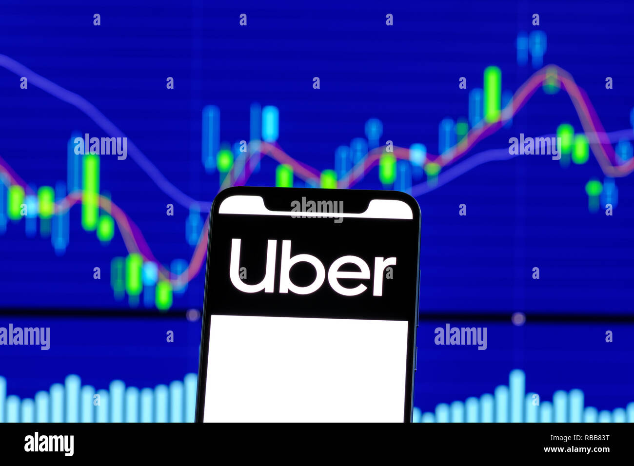 Uber logo mobile hi-res stock photography and images - Alamy