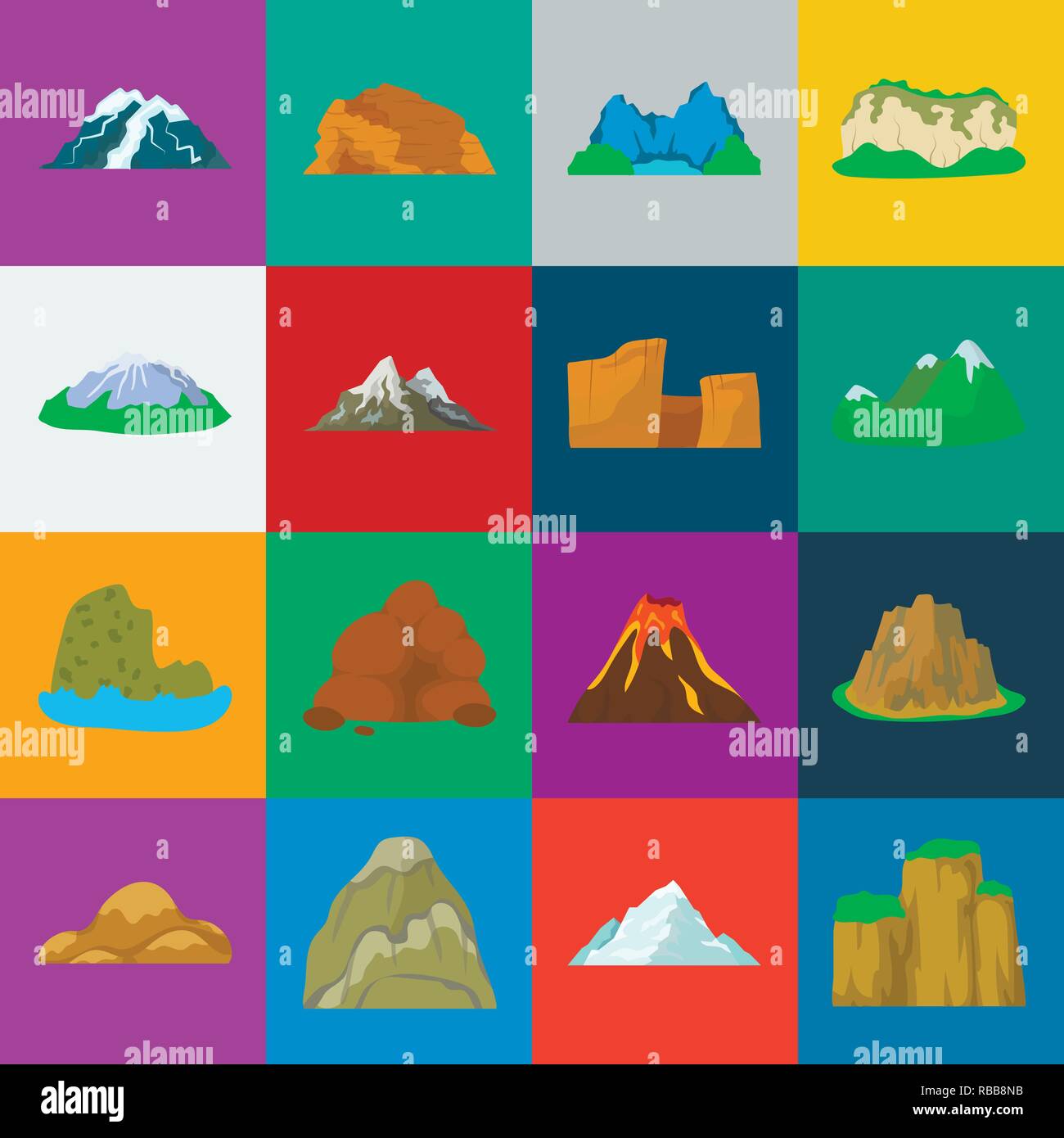 Glacier canyon Stock Vector Images - Alamy