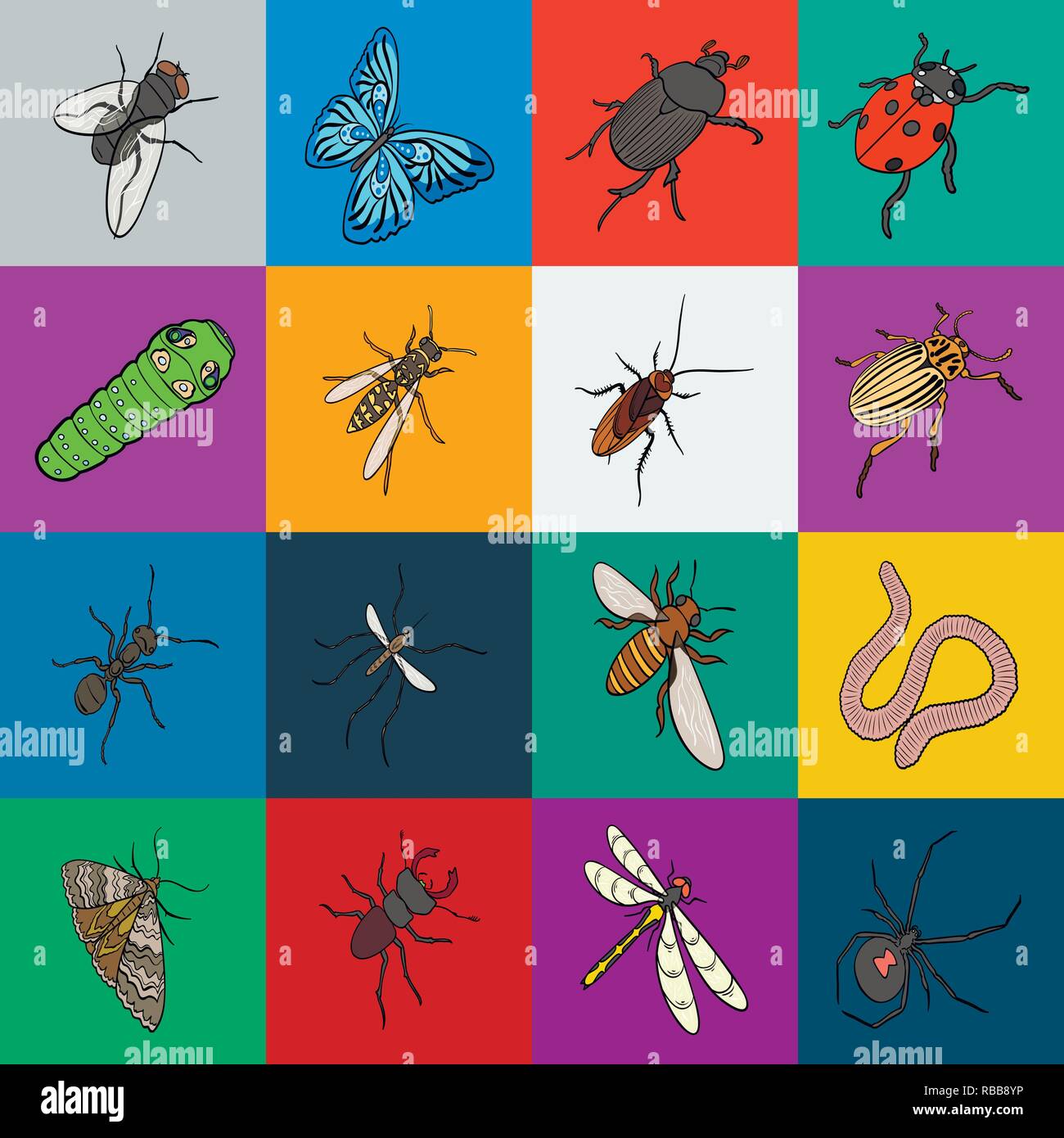 animal,ant,arthropod,bee,beetle,bloodsucker,butterfly,cartoon ...