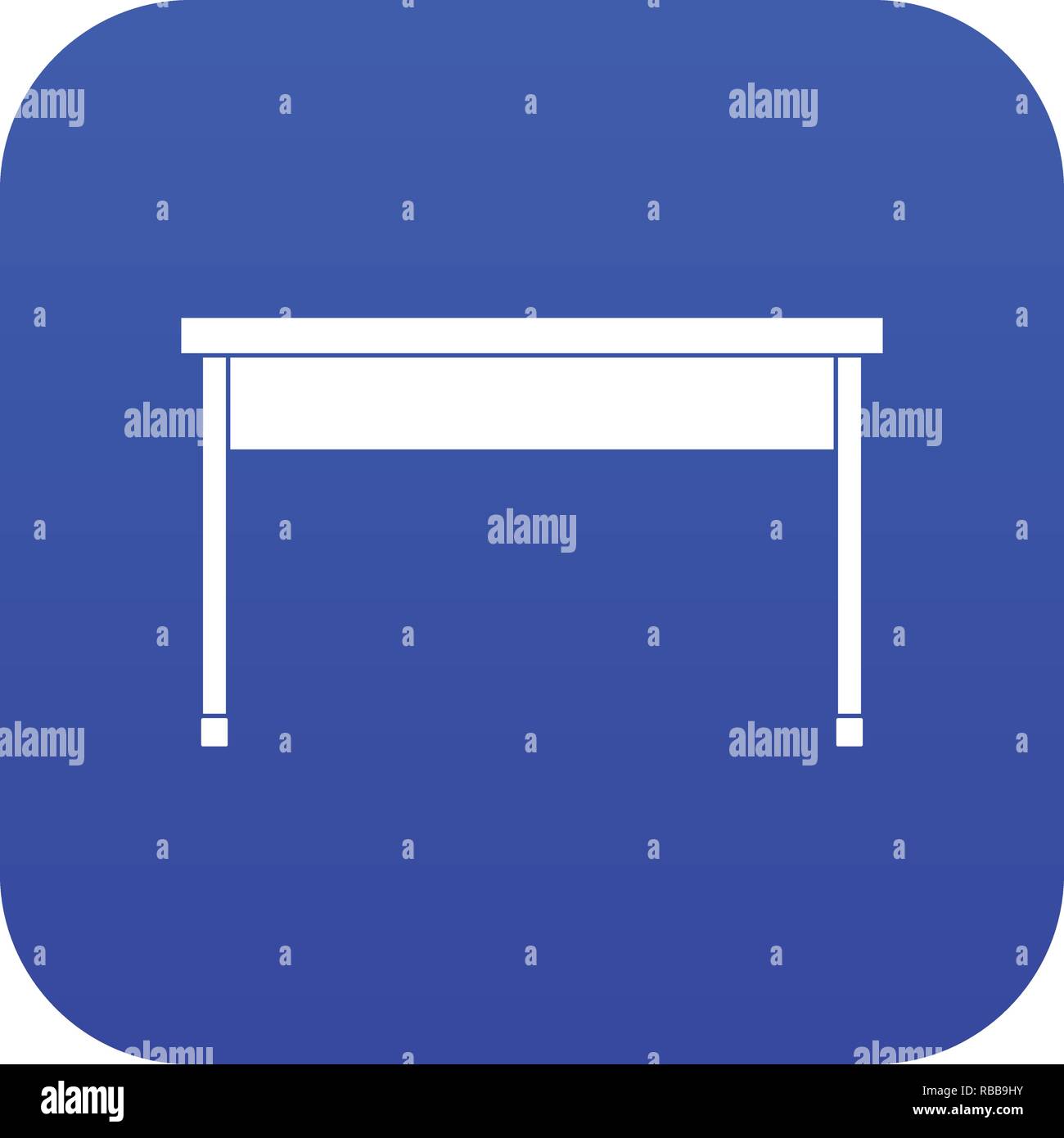Desk icon digital blue Stock Vector Image & Art - Alamy
