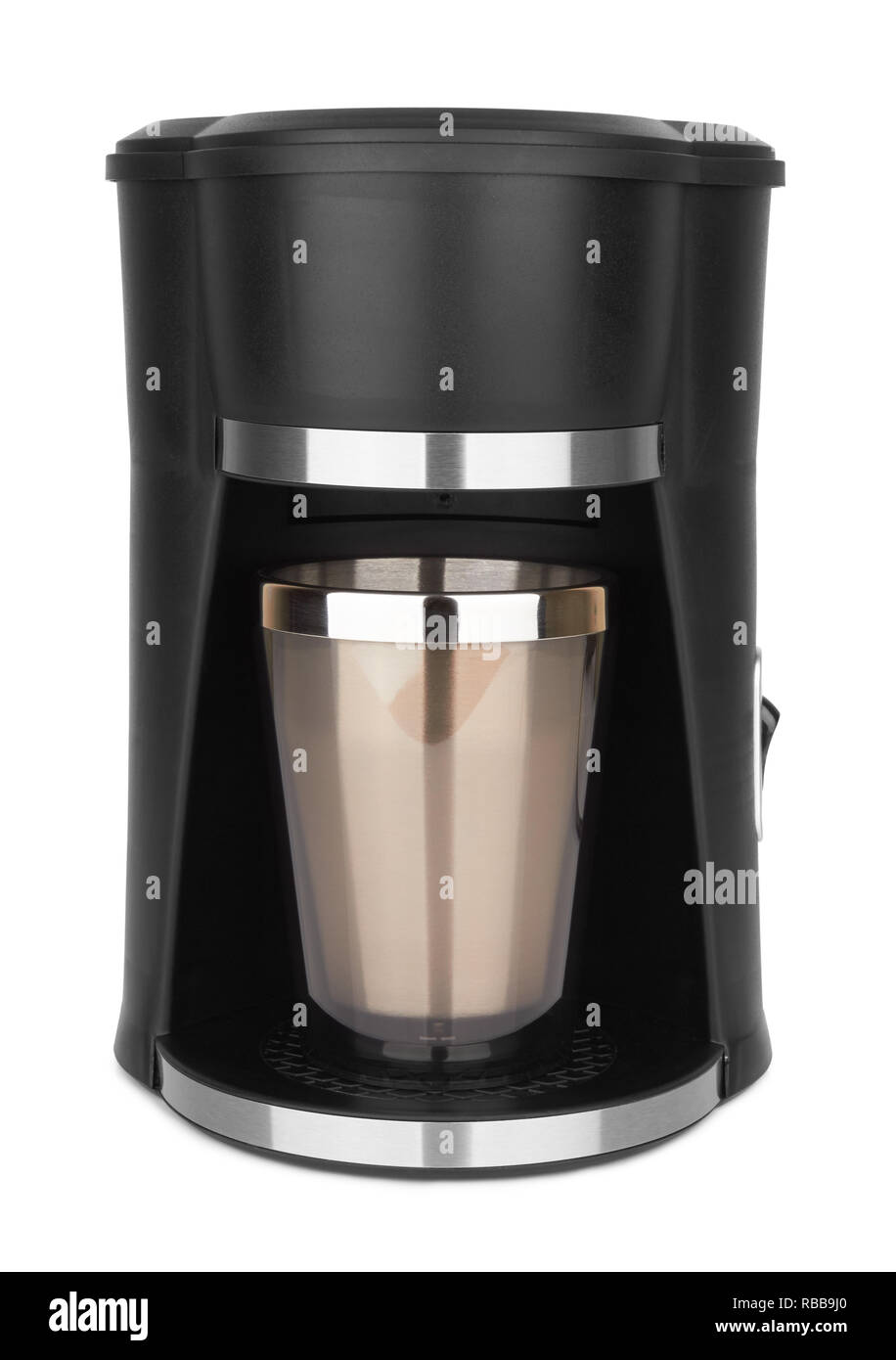 Coffee maker isolated on a white background Stock Photo - Alamy