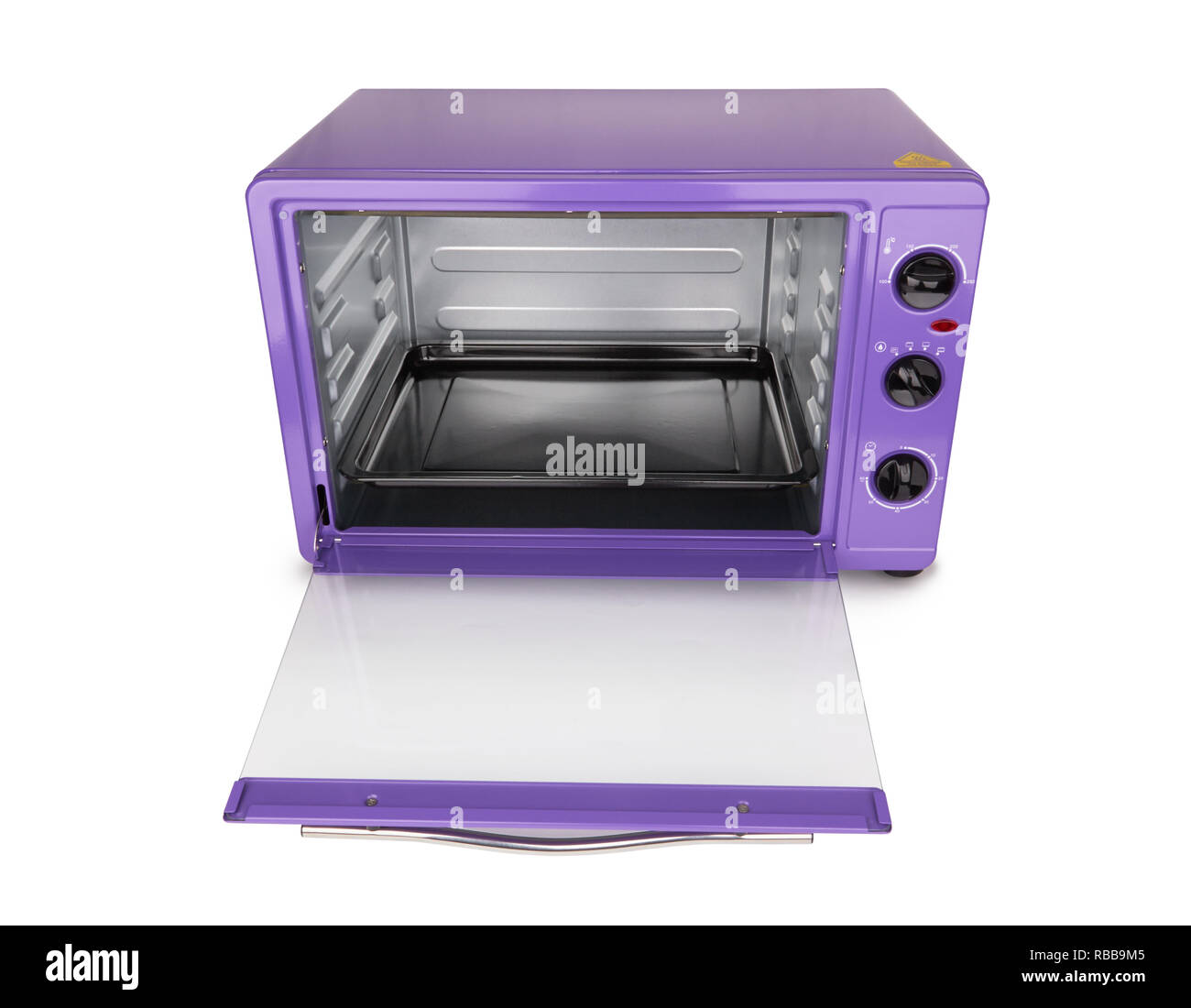 Kitchen purple oven isolated on a white background Stock Photo - Alamy