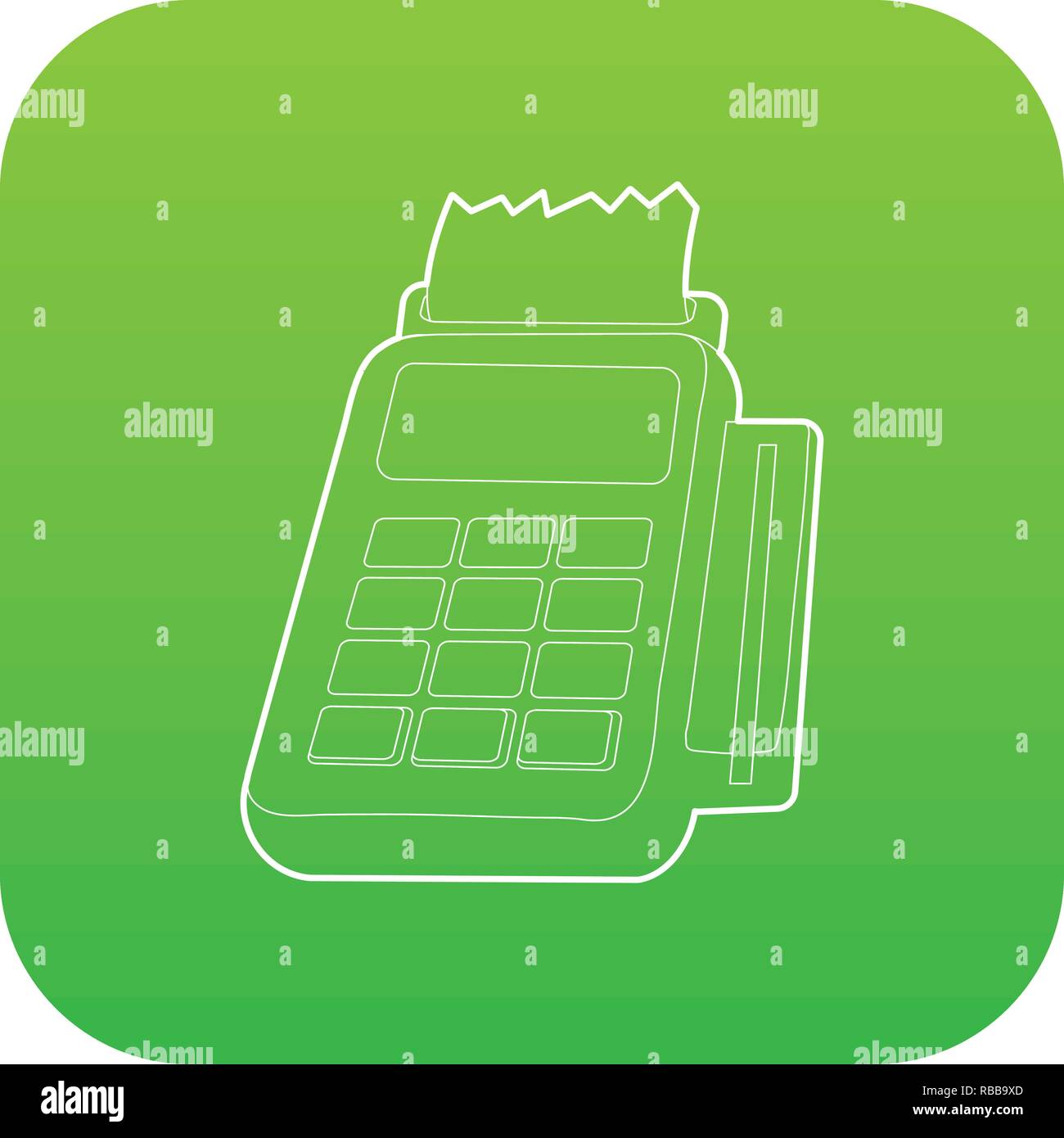 Card reader icon green vector Stock Vector Image & Art - Alamy