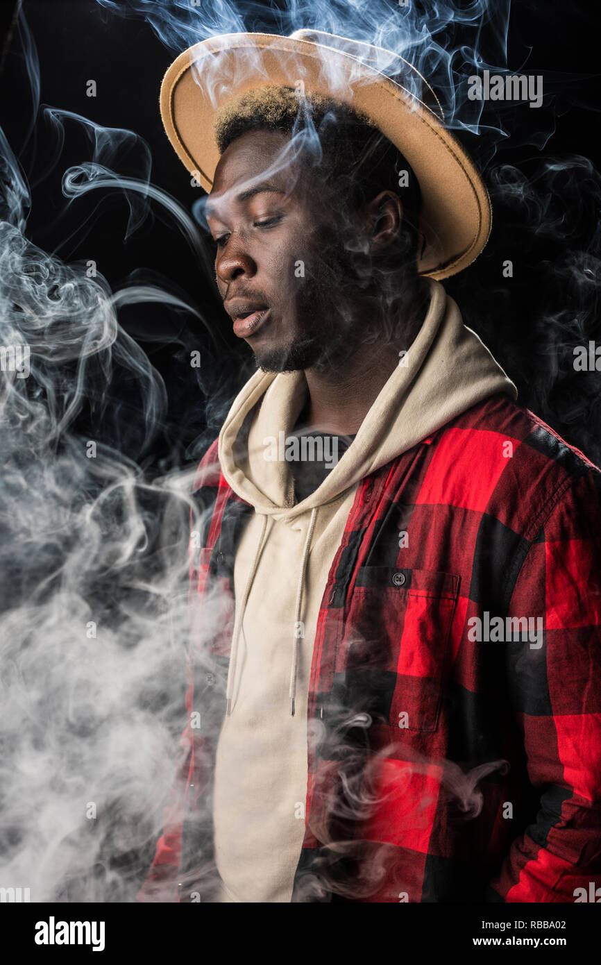 Smoke pipe pose hi-res stock photography and images - Alamy