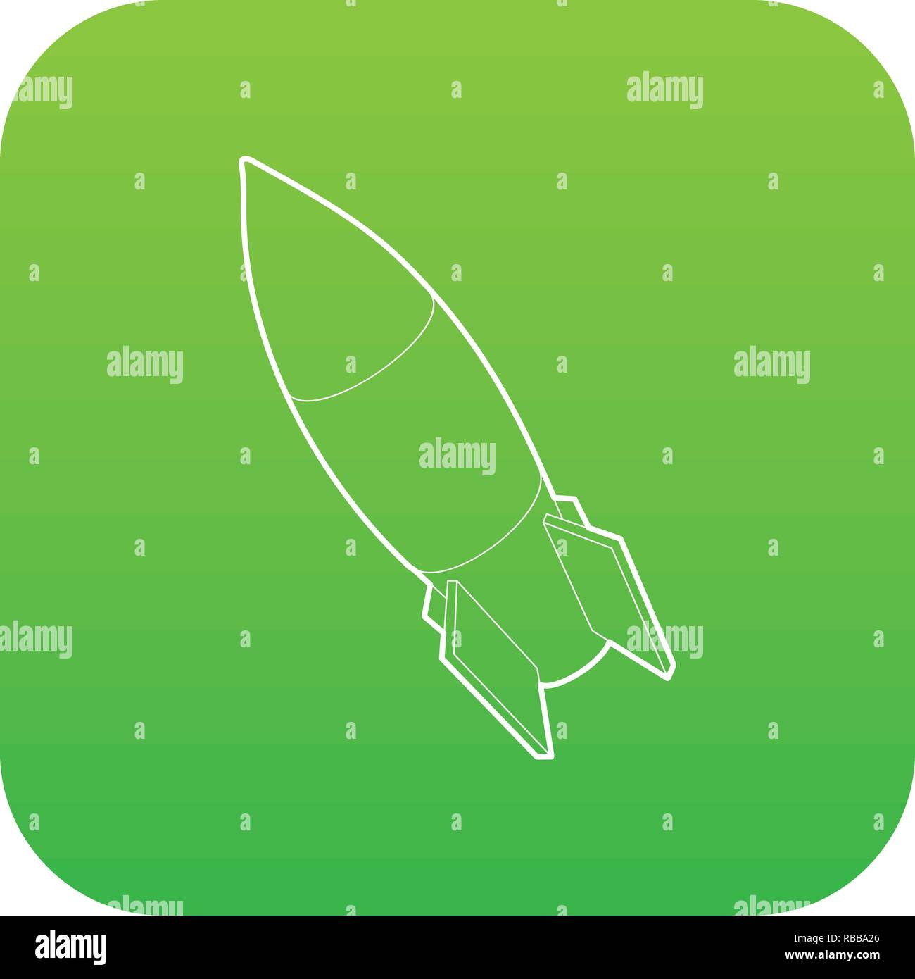 Bomb icon green vector Stock Vector Image & Art - Alamy