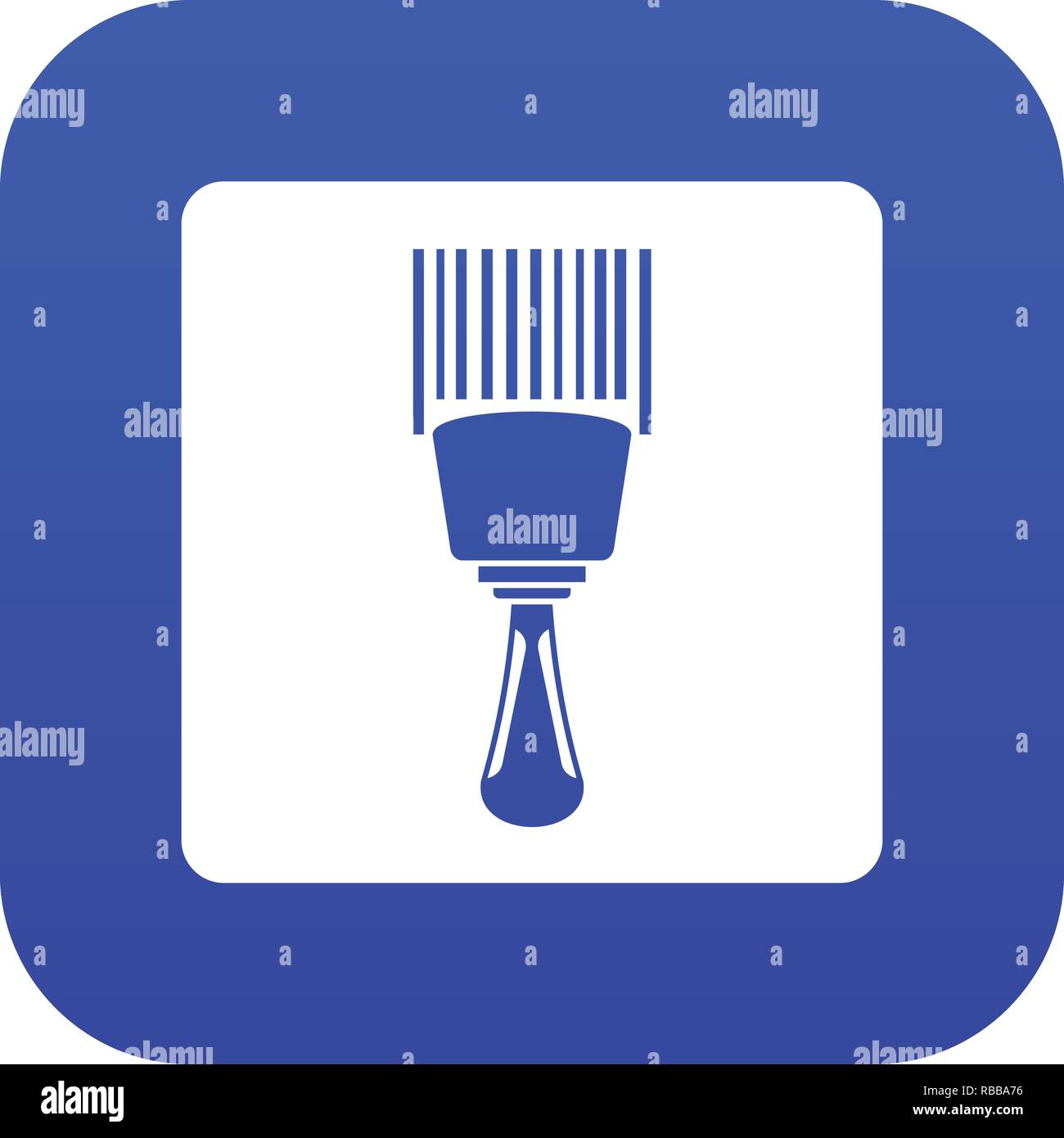 Blue scanner scanning bar code Stock Vector Images - Alamy