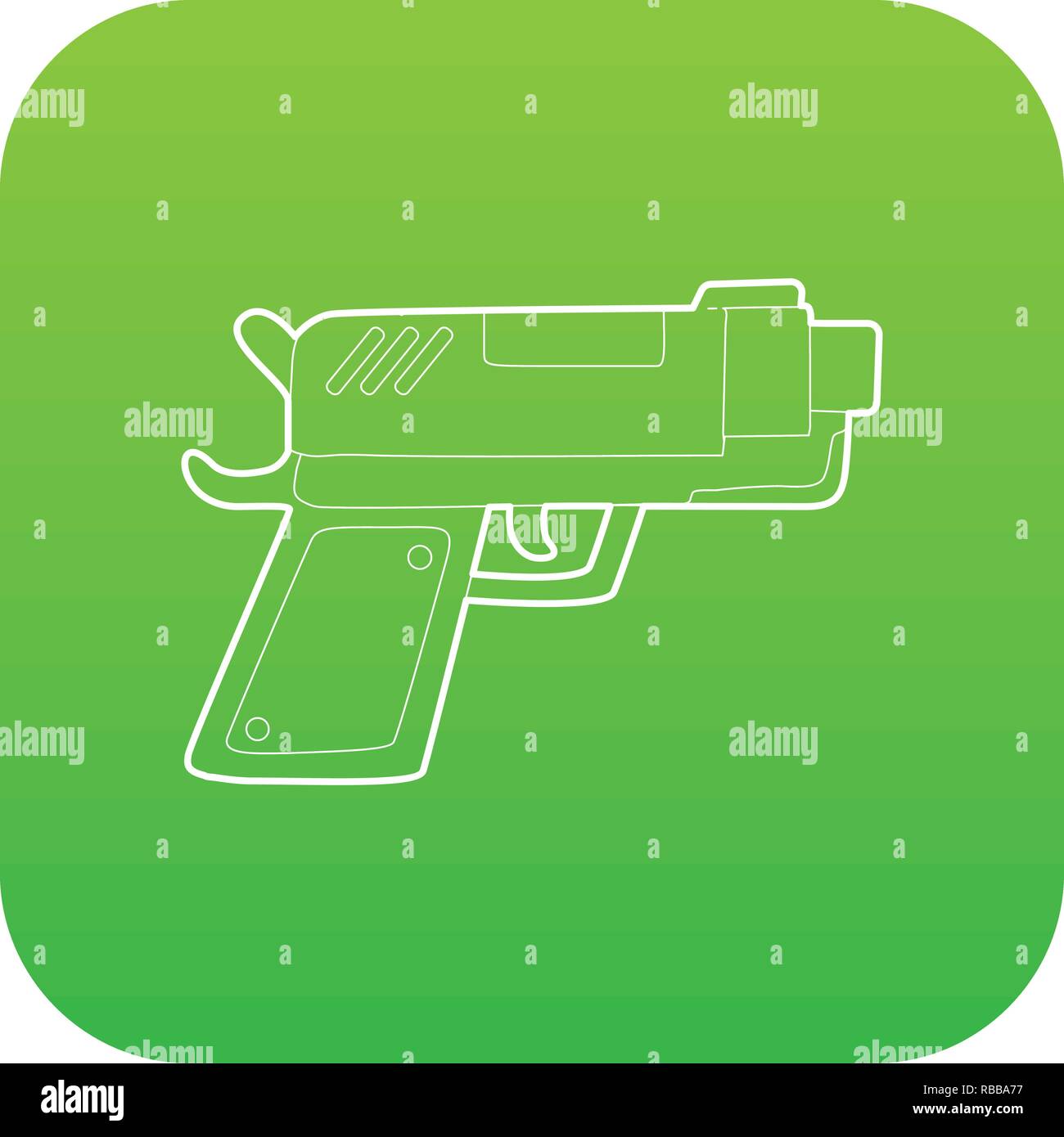 Gun icon green vector Stock Vector Image & Art - Alamy
