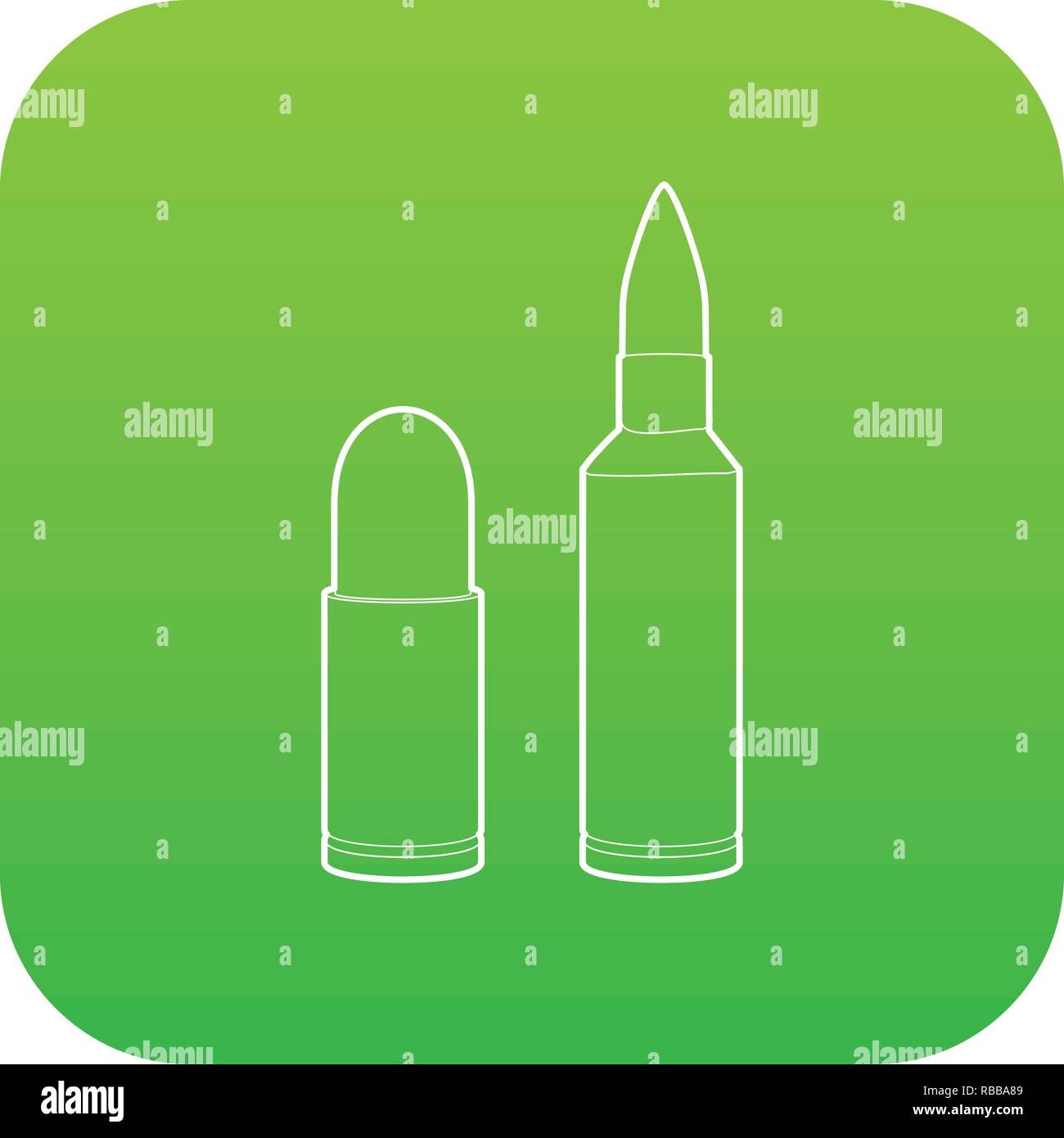 Cartridge icon green vector Stock Vector Image & Art - Alamy