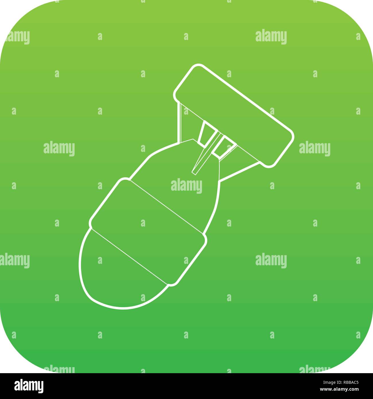 Big bomb icon green vector Stock Vector Image & Art - Alamy