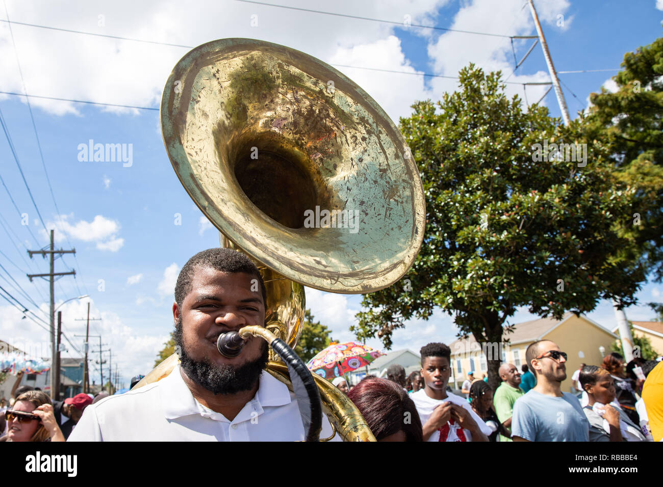 Second line parade hi-res stock photography and images - Alamy