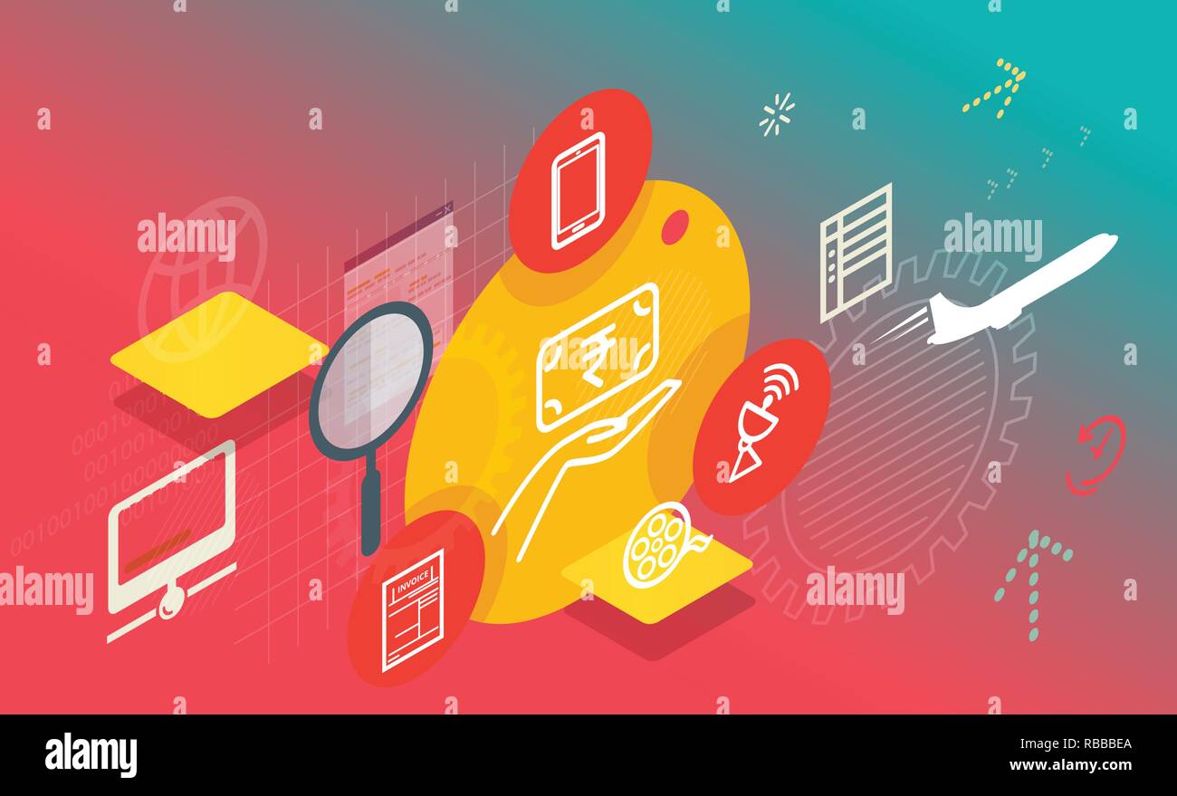 Bill payment Stock Vector Images - Alamy