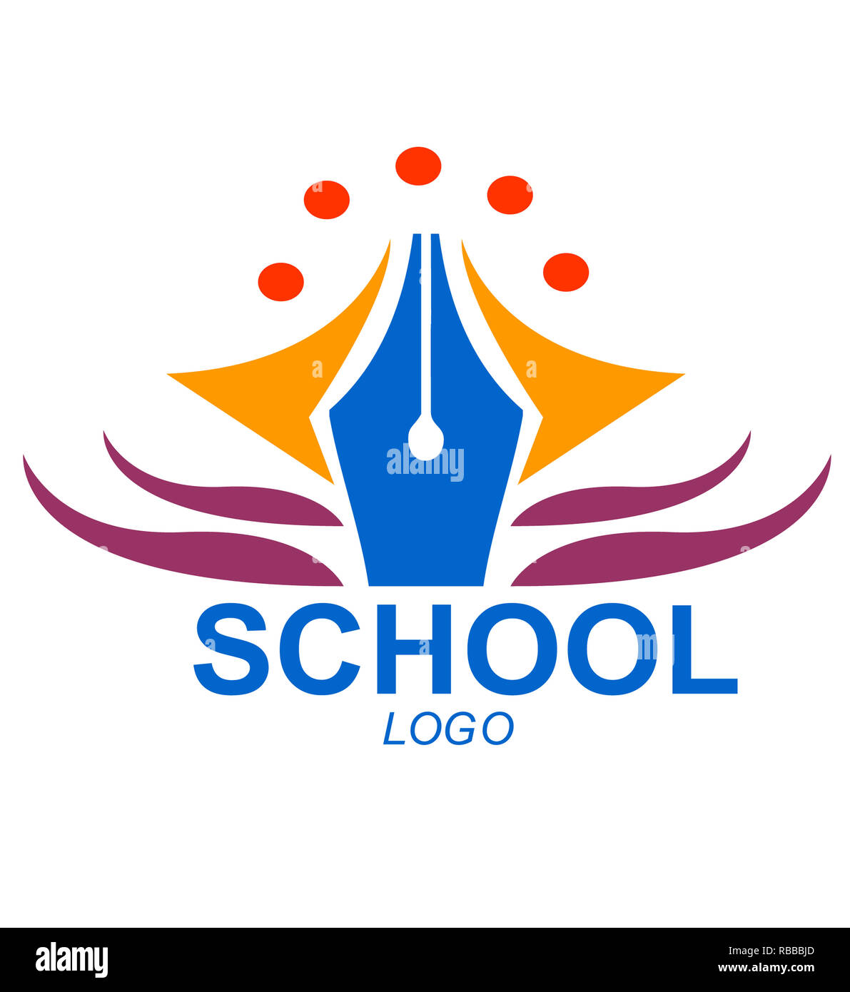 School vector logo Stock Photo - Alamy
