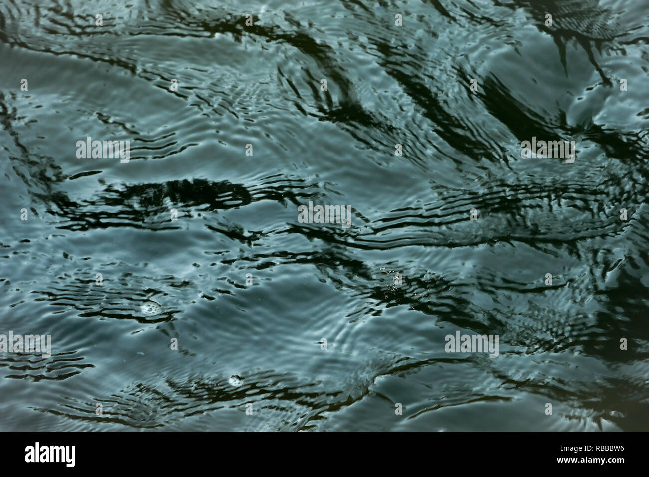 Abstract dark blue Waterfall wave water background texture Stock Photo ...