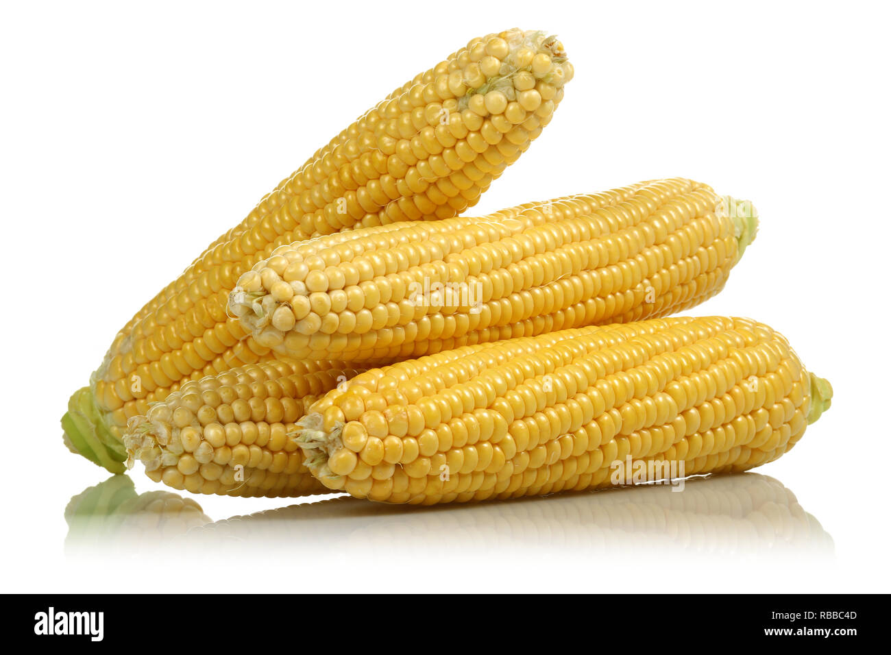 Fresh sweet corns on Cut Out Stock Images & Pictures - Alamy
