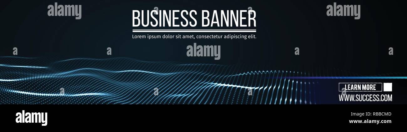 Computer vector banner. Business banner design EPS 10 Stock Vector ...