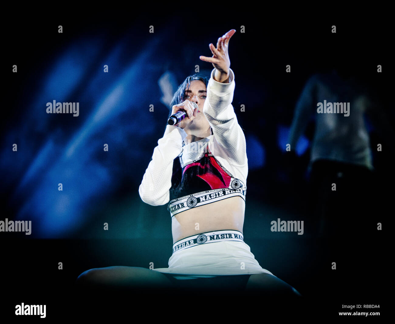 The electronic music project Major Lazer performs a live concert at the ...