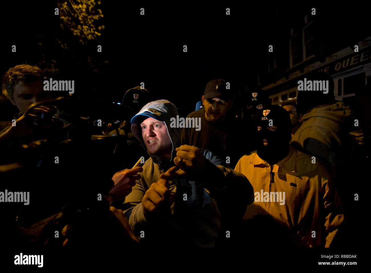 Far right edl protest angry hi-res stock photography and images - Alamy