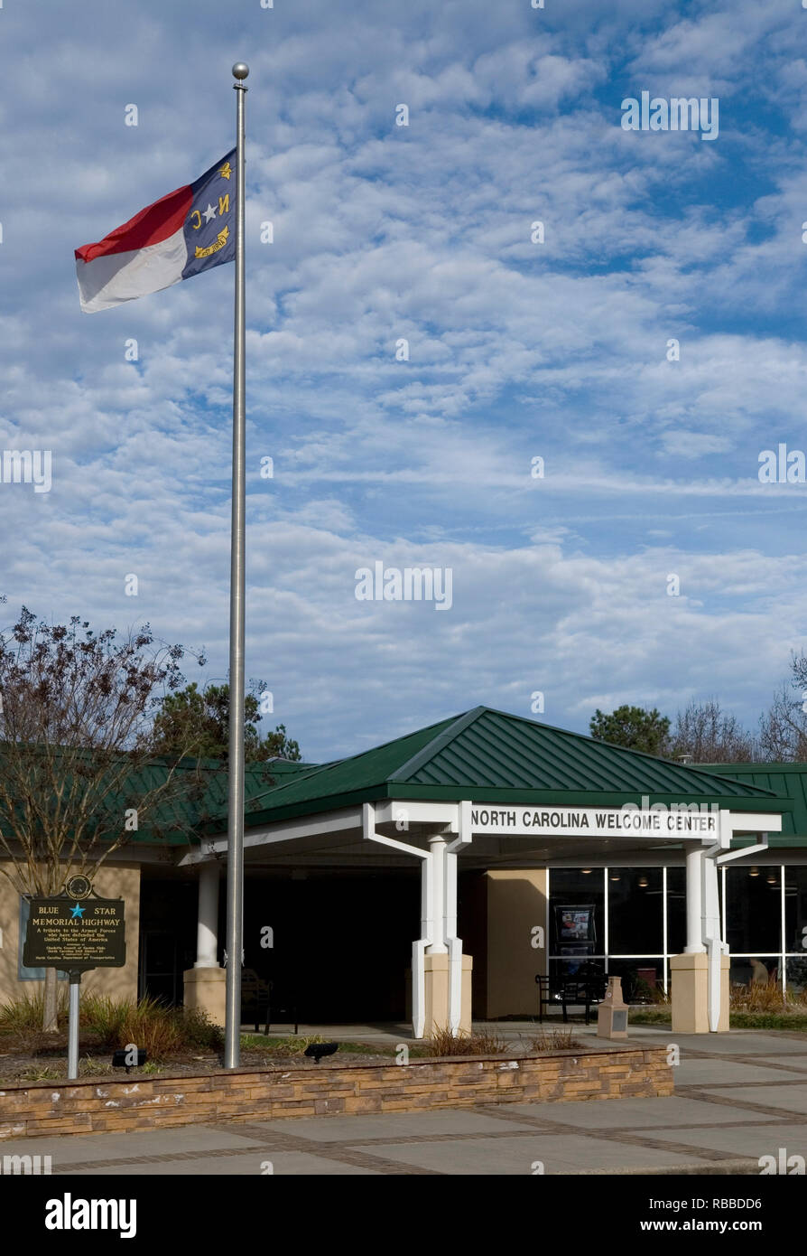 North Carolina Welcome Center building USA Stock Photo - Alamy