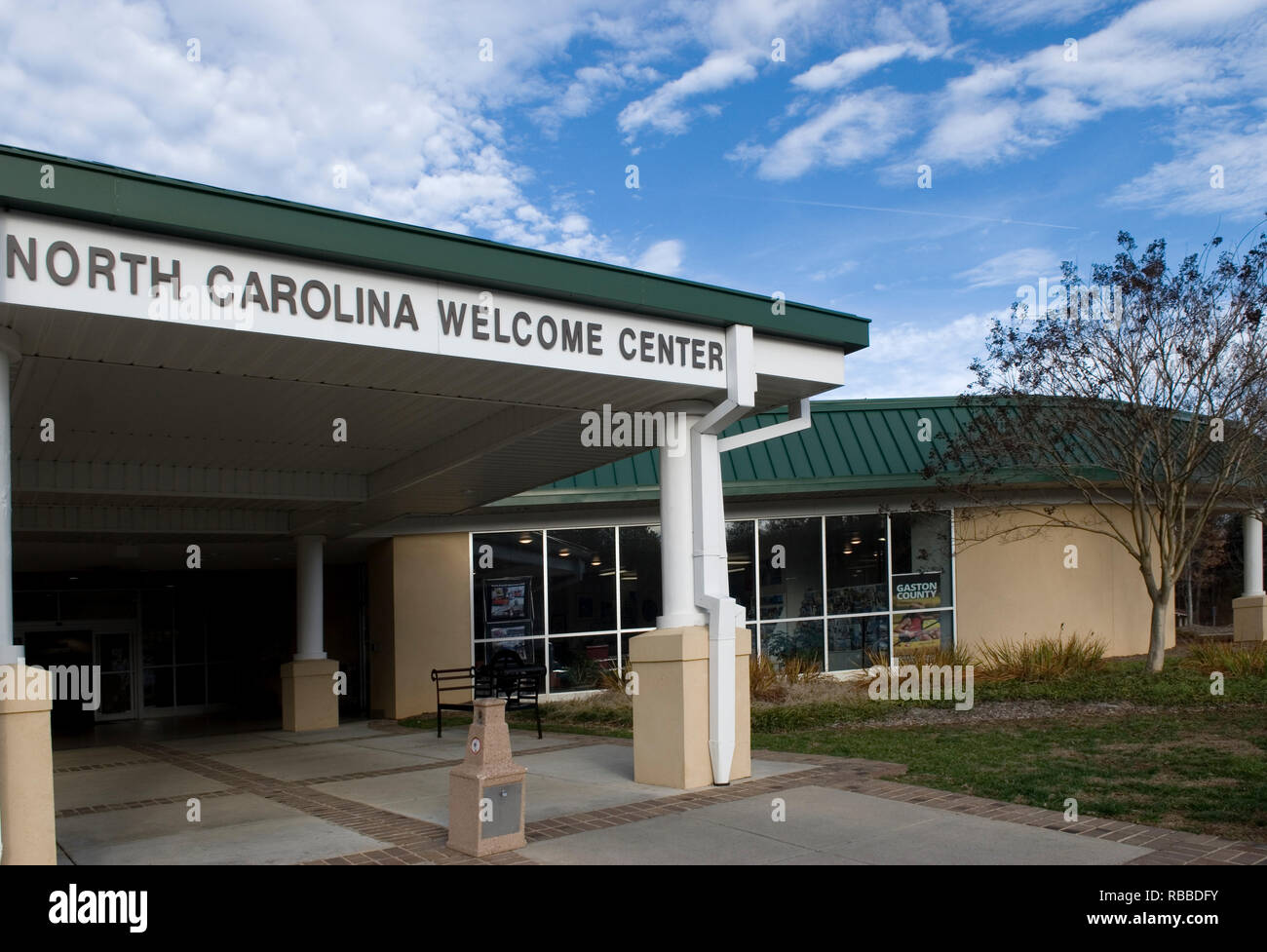 North Carolina Welcome Center building USA Stock Photo - Alamy